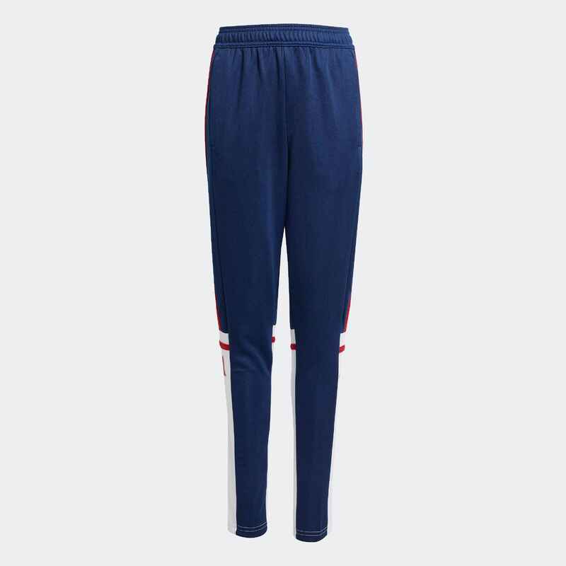 Kids' Squadra 25 Training Bottoms - Navy Blue/White - Decathlon