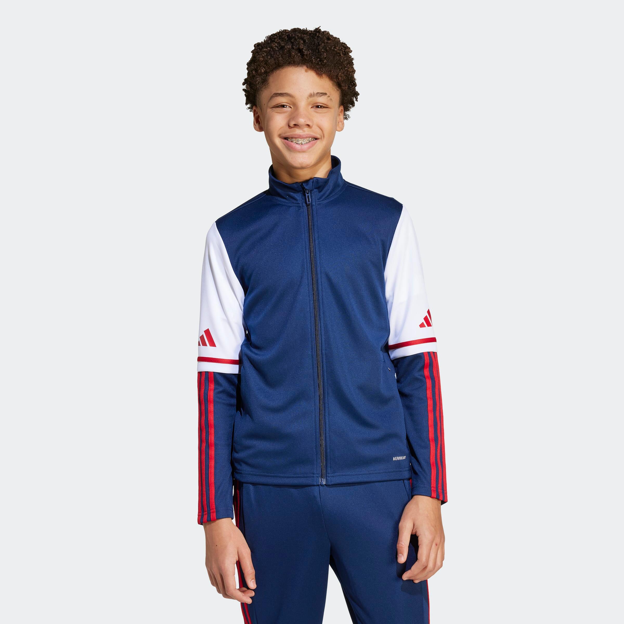 Kids' Training Jacket Squadra 25 - Navy Blue/White - Decathlon