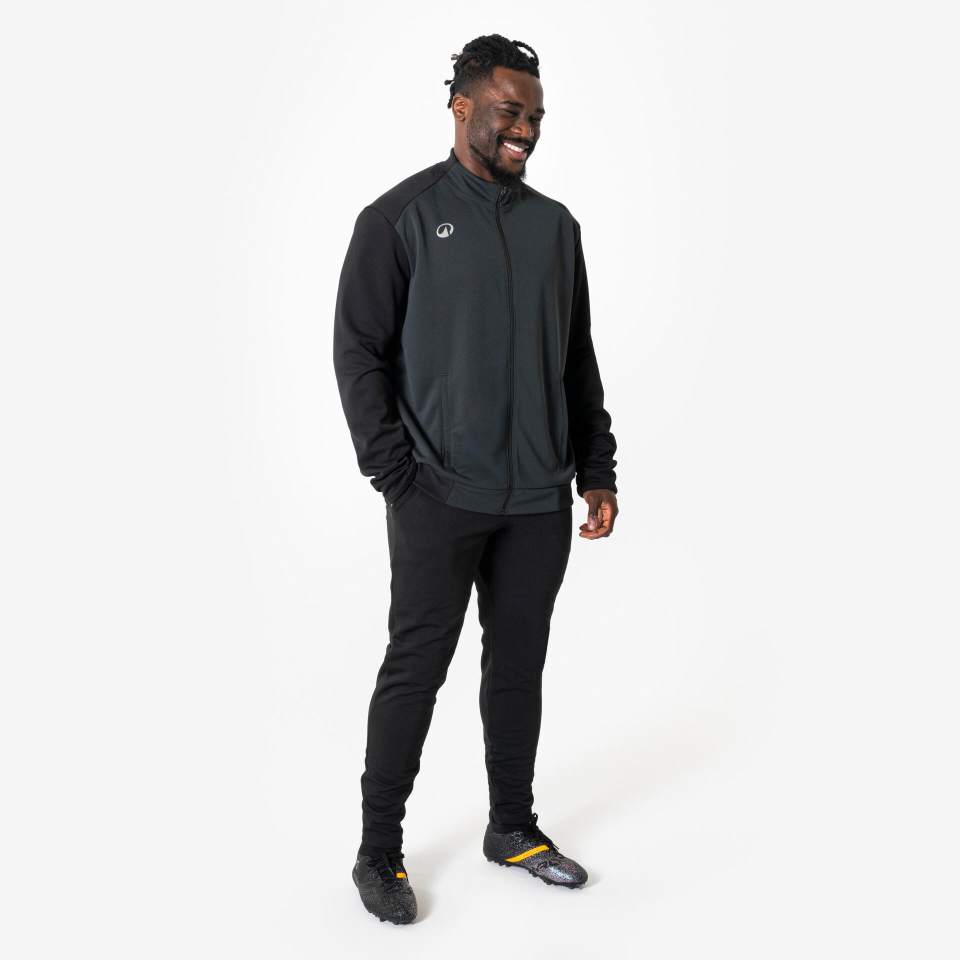 Football Training Jacket Essential - Black/Grey