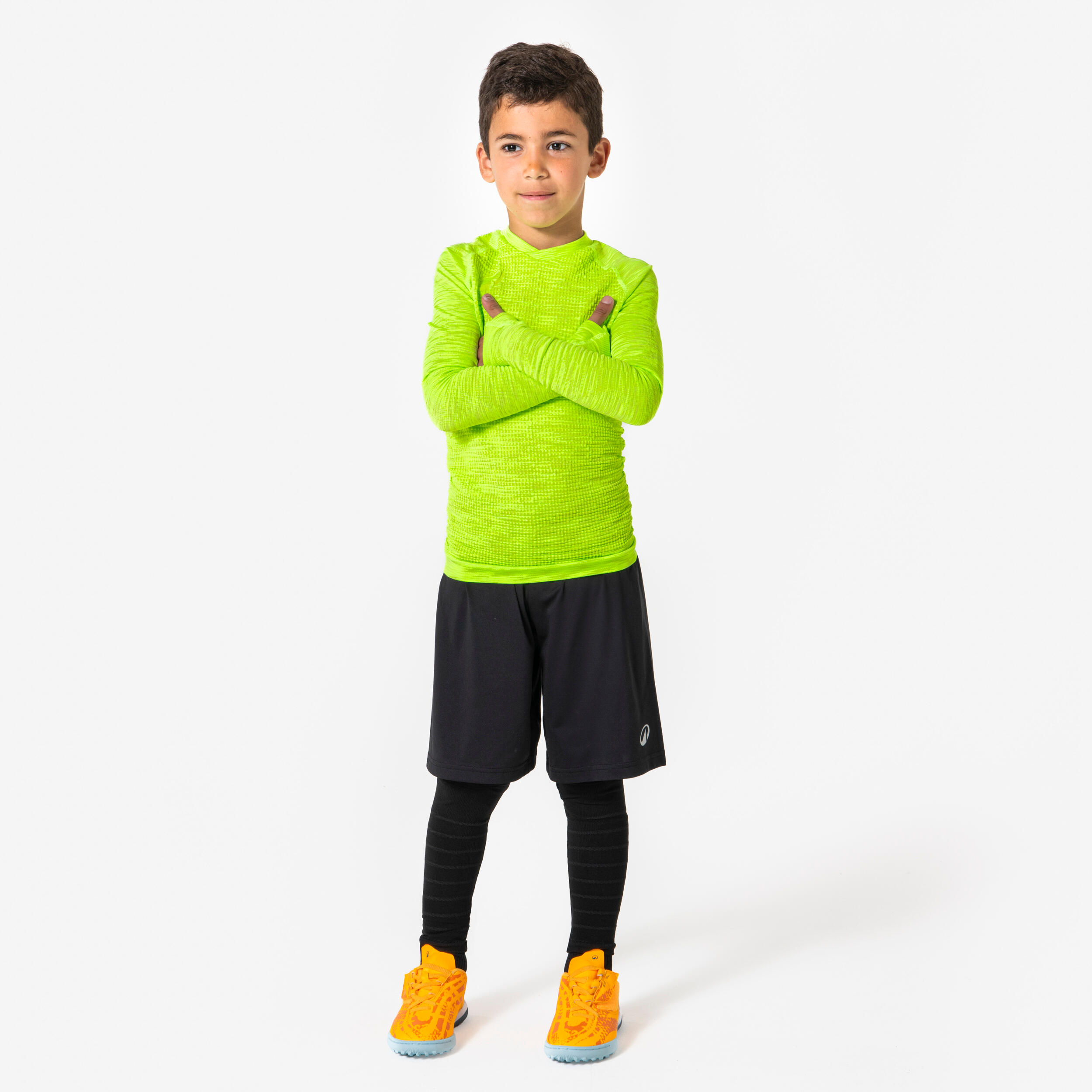 Kids' Long-Sleeved Seamless Thermal Football Base Layer Top Keepdry ...