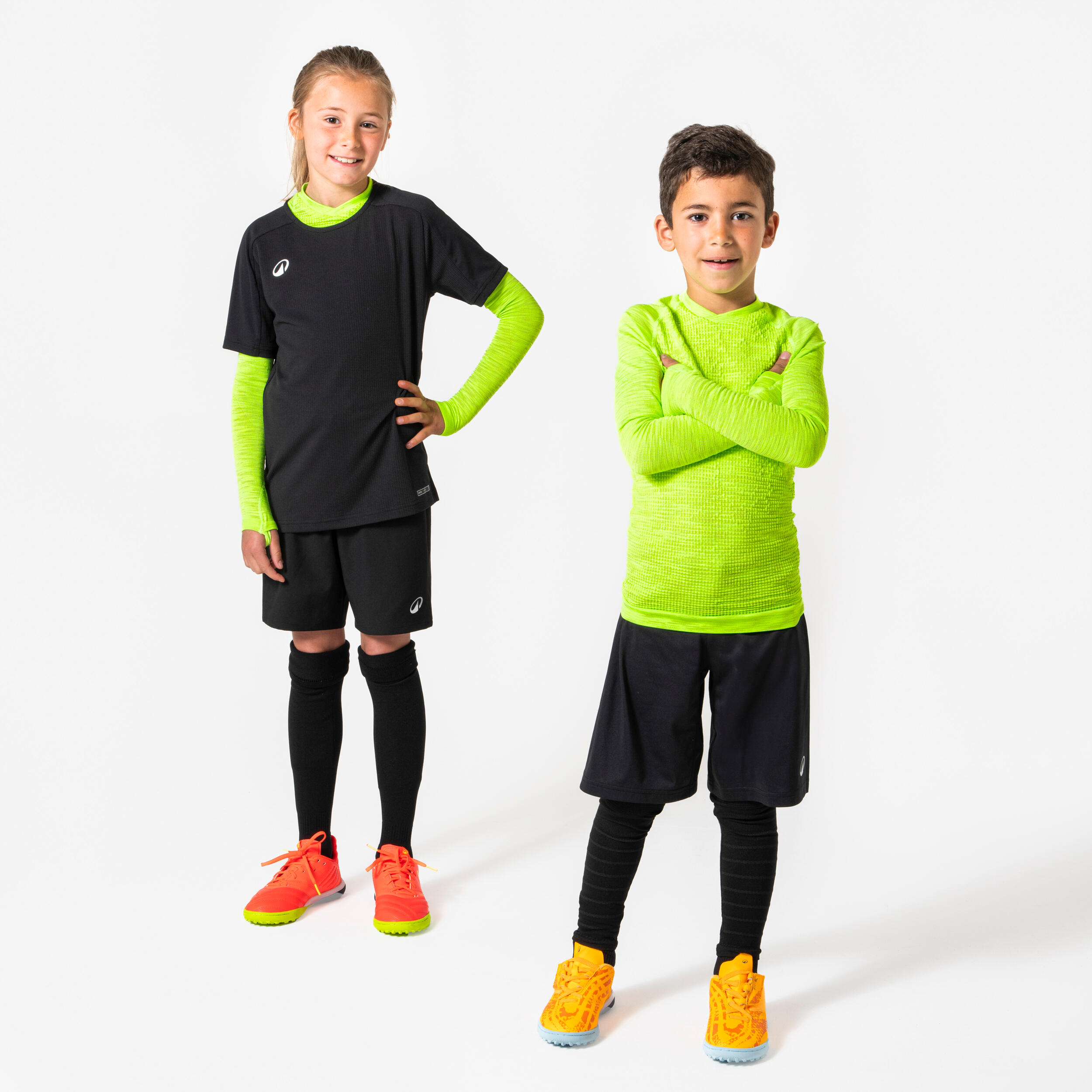 Kids' Long-Sleeved Seamless Thermal Football Base Layer Top Keepdry ...