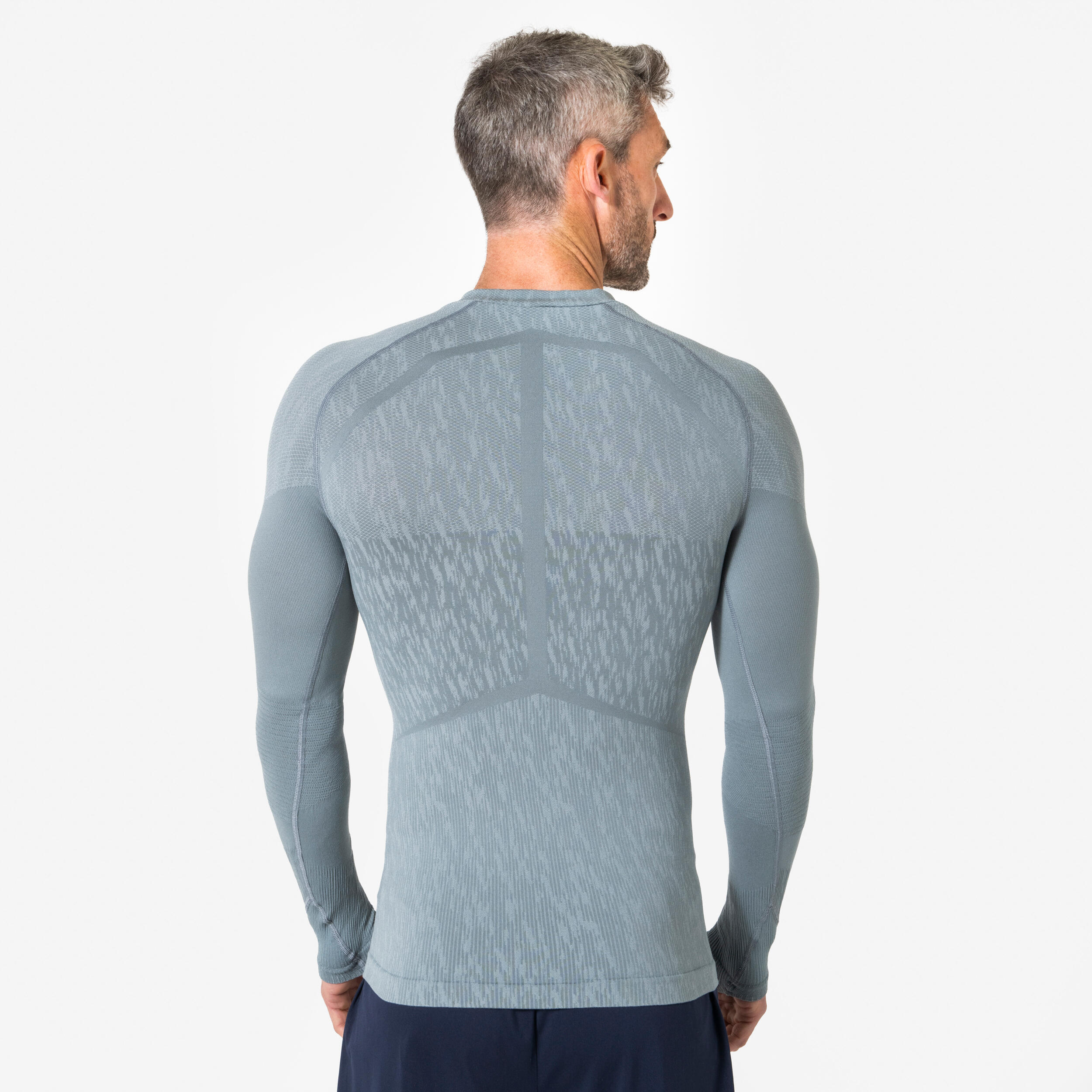 PLAYERA INTERIOR TÉRMICA CUELLO ALTO MANGA LARGA ADULTO GRIS KEEPDRY ...