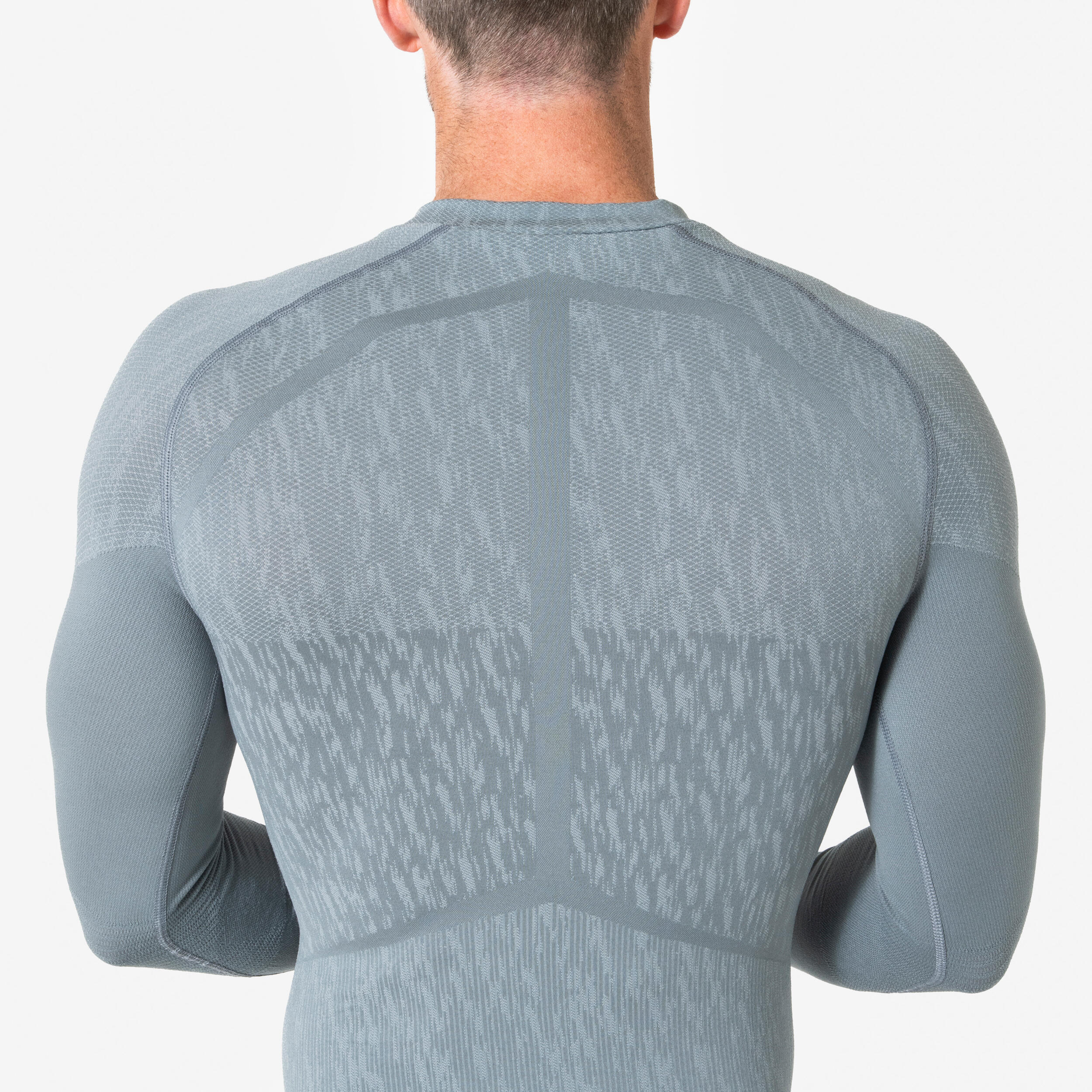 PLAYERA INTERIOR TÉRMICA CUELLO ALTO MANGA LARGA ADULTO GRIS KEEPDRY ...