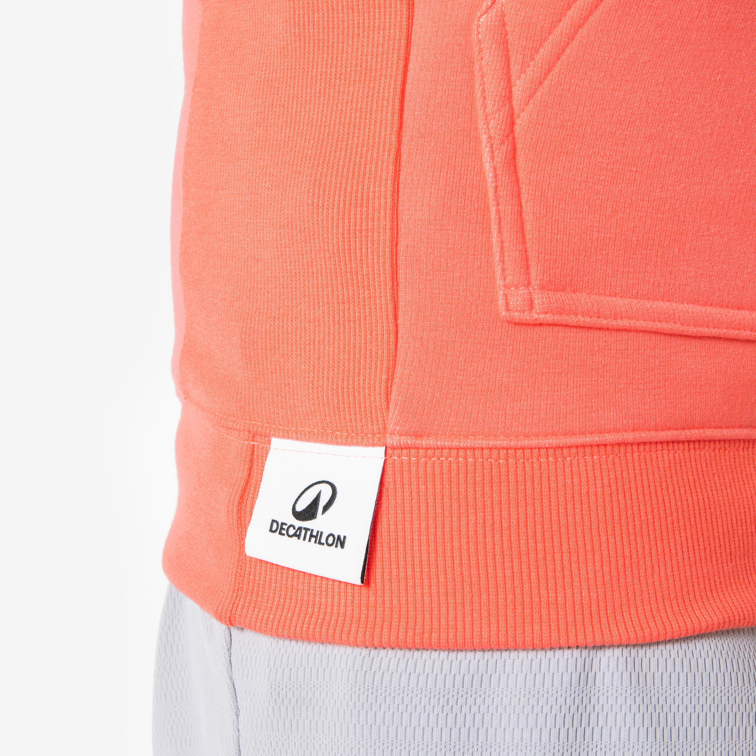 Majica dugih rukava s kapuljačom 900 NBA Miami koraljno ružičasta ...