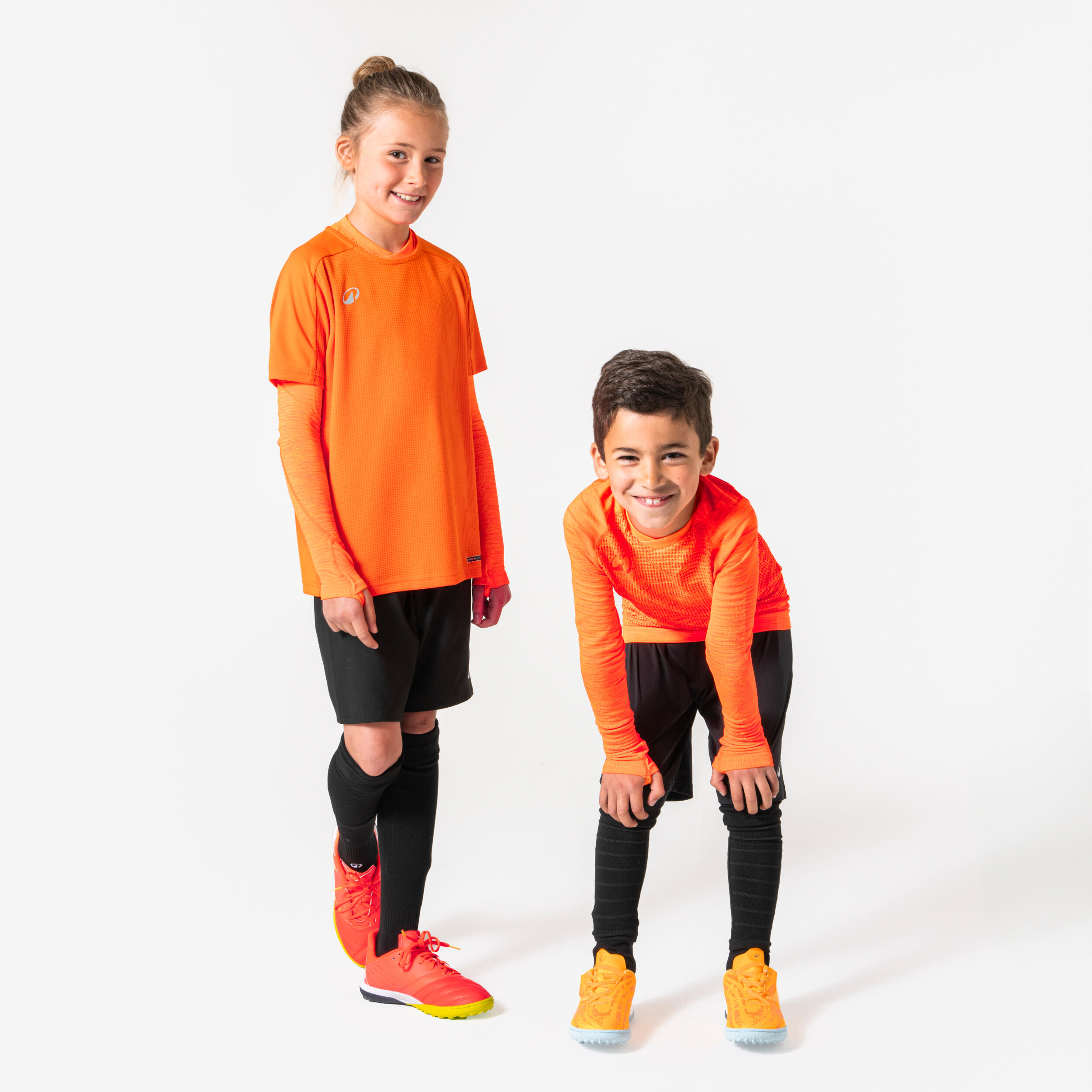 Kids' Football Long-Sleeved Seamless Thermal Base Layer Top Keepdry ...