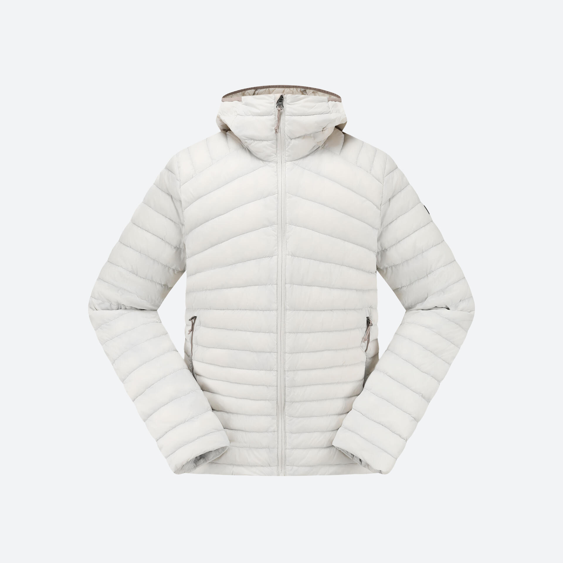 Men's Water-repellent Down Jacket with Hood MT100 -5°C - Beige