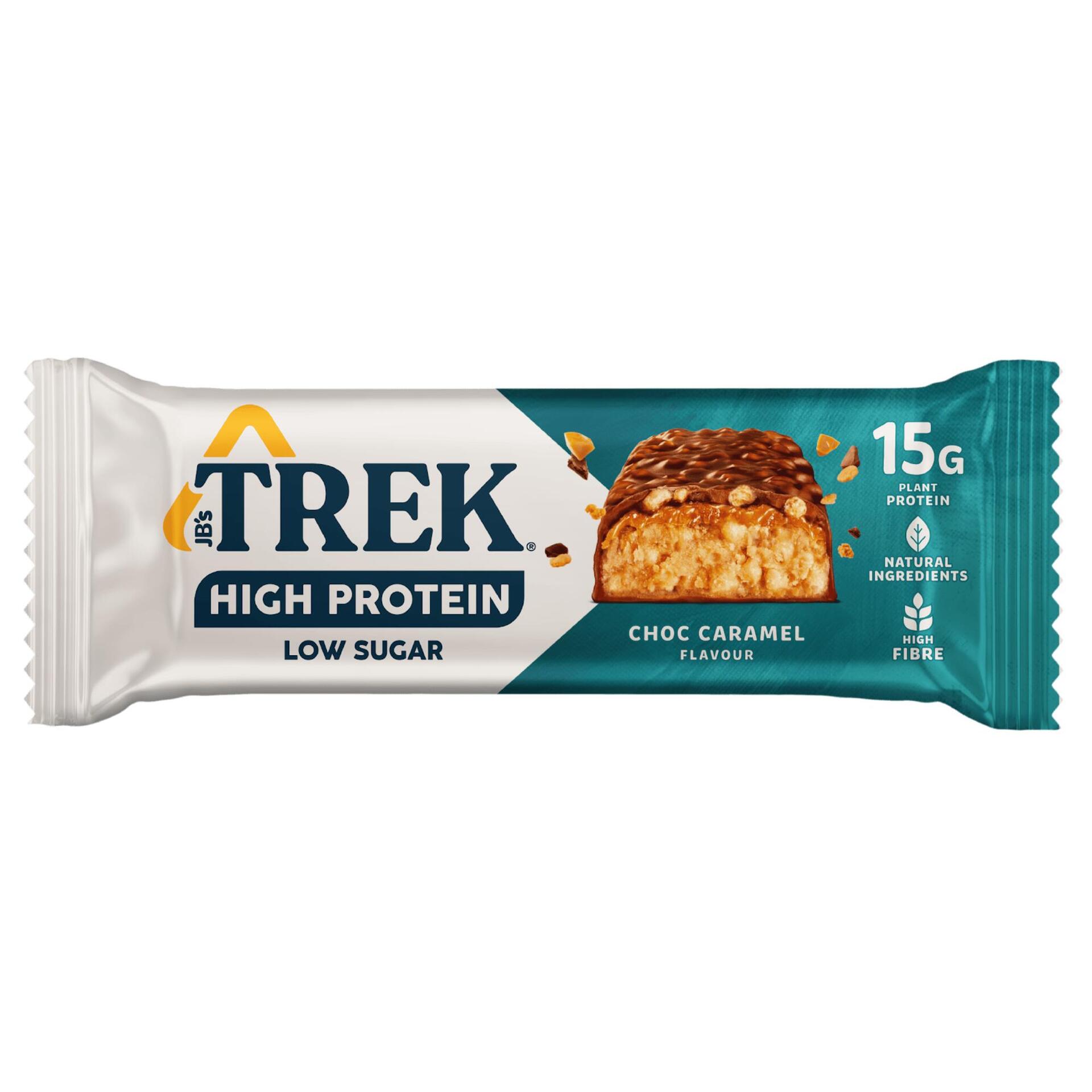 TREK High Protein Bar Low Sugar Chocolate Caramel Flavour 55g | Decathlon