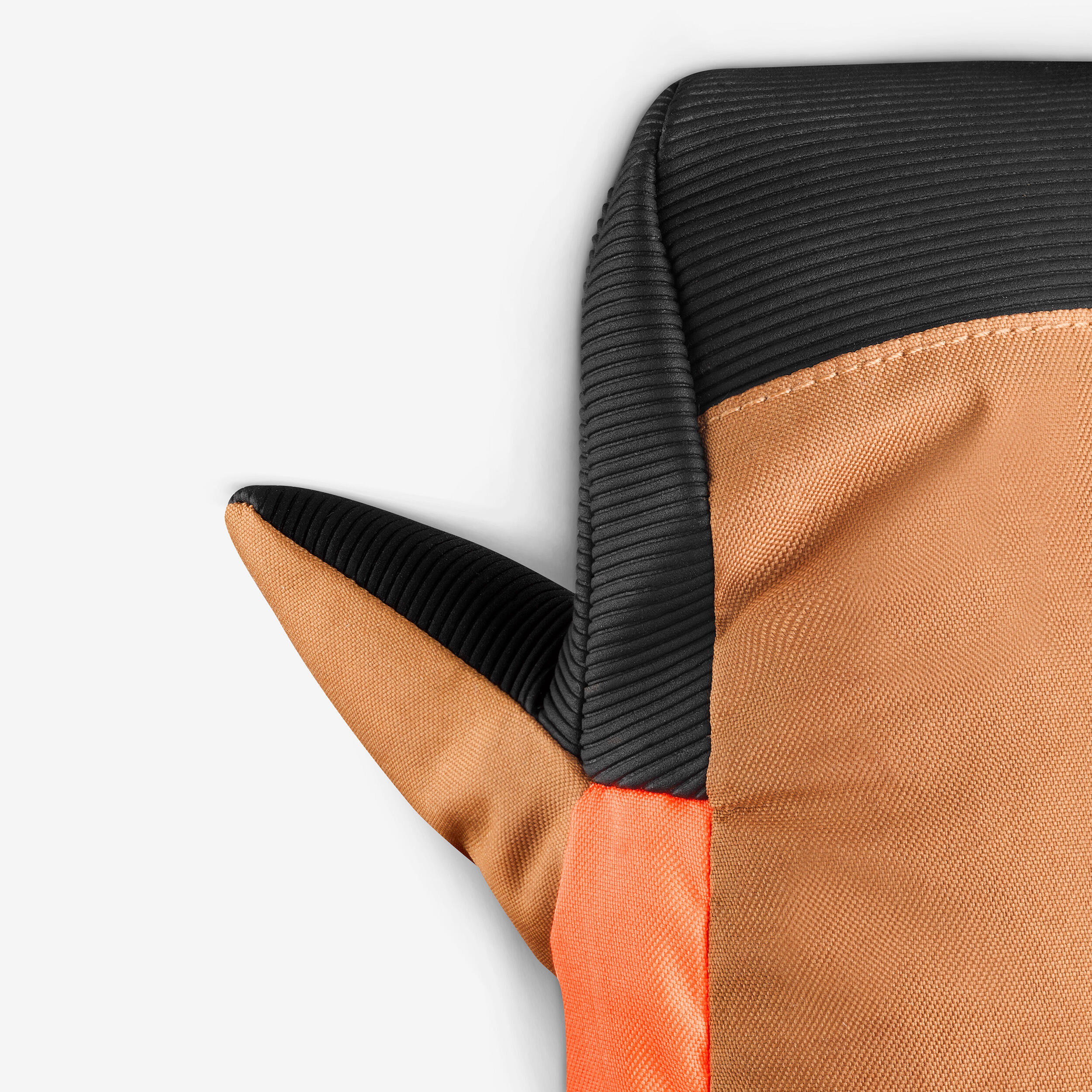 Kids’ warm ski mittens 3-6 years 500 - Brown and Orange QUECHUA | Decathlon