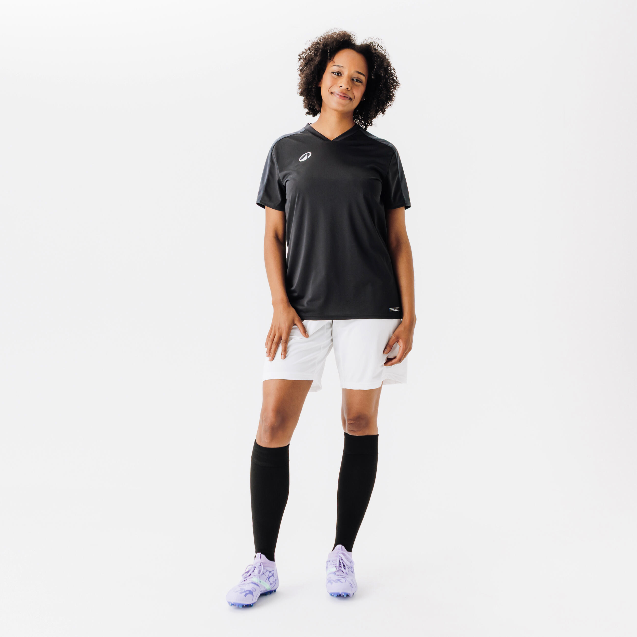 CAMISOLA FUTEBOL ADULTO ESSENTIAL CLUB PRETO KIPSTA | Decathlon