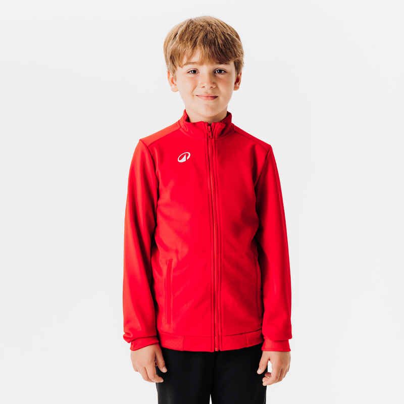 Football Training Jacket Essential - Red - Decathlon