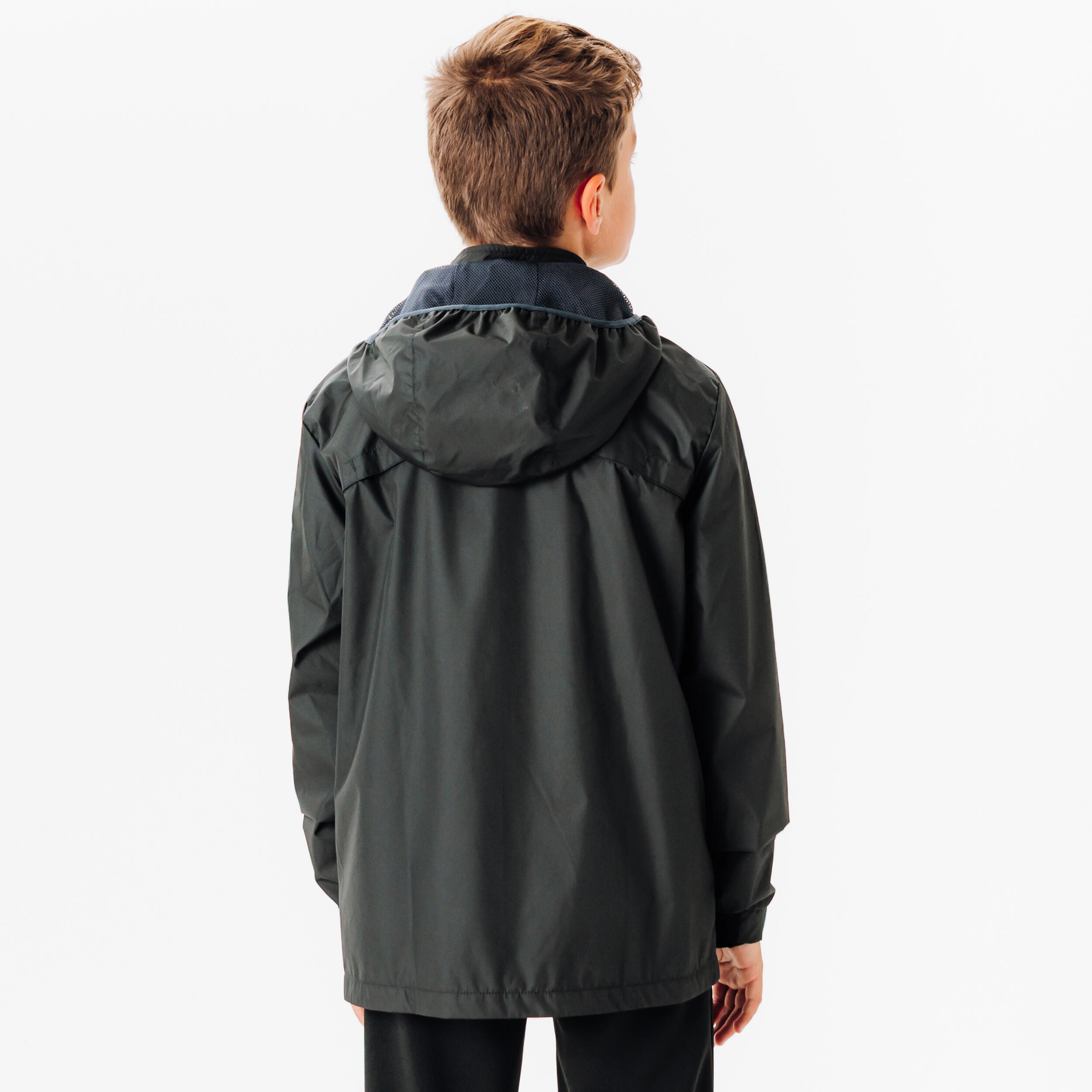 Rainproof Football Jacket Viralto Club - Black - Decathlon