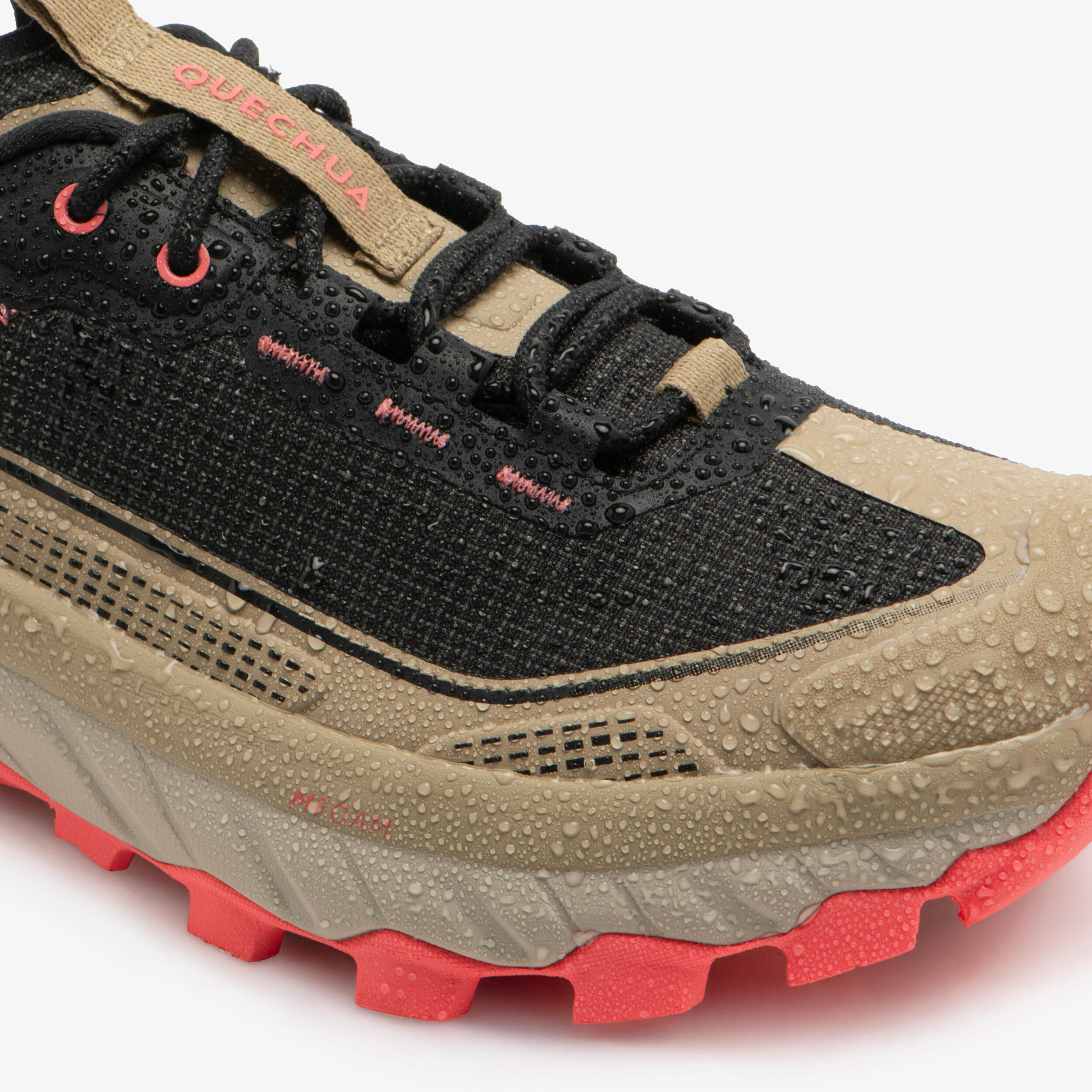 Women’s low-rise waterproof hiking boots, MH900 - Black QUECHUA | Decathlon