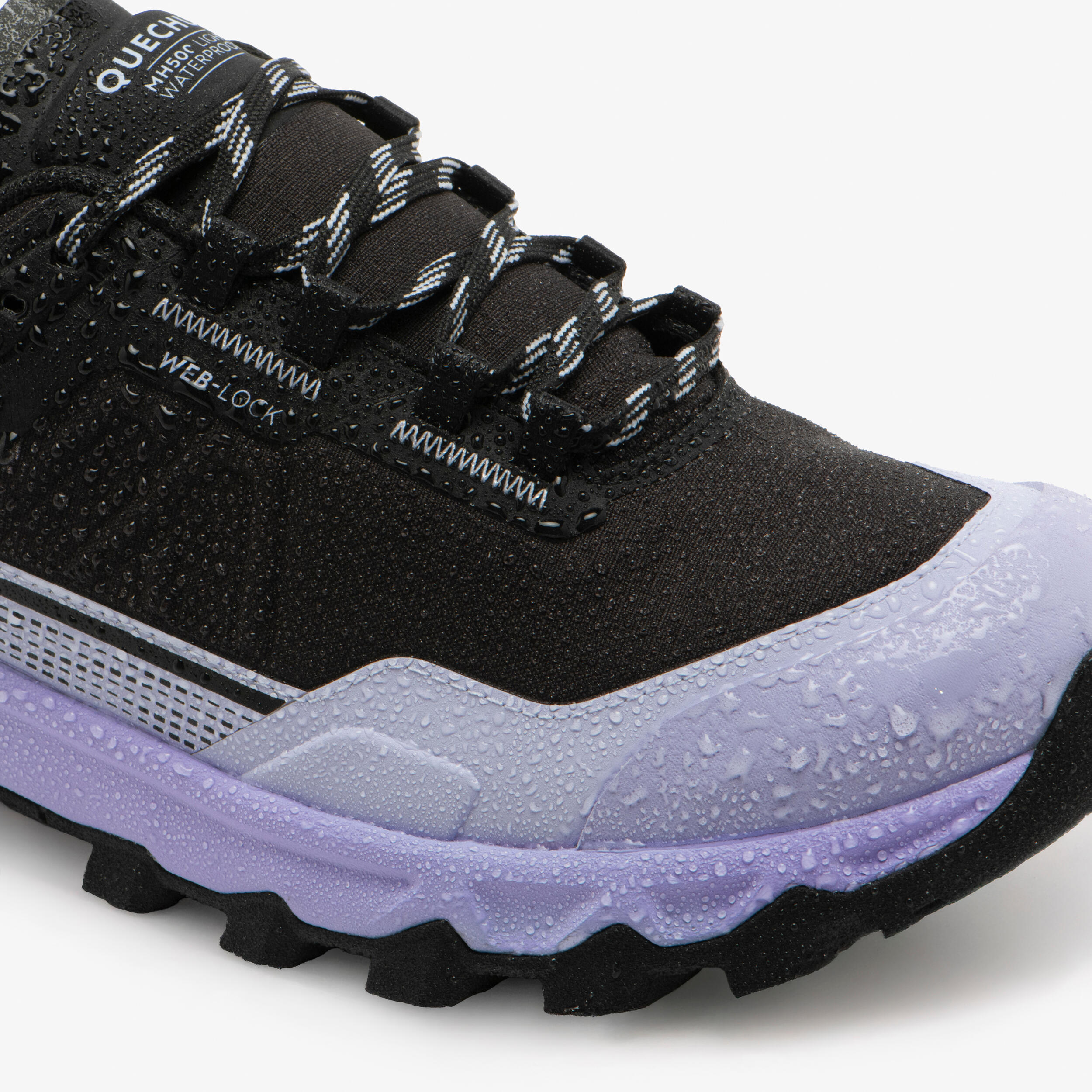 Wandelschoenen MH500 Light voor dames zwart/blauw QUECHUA | Decathlon