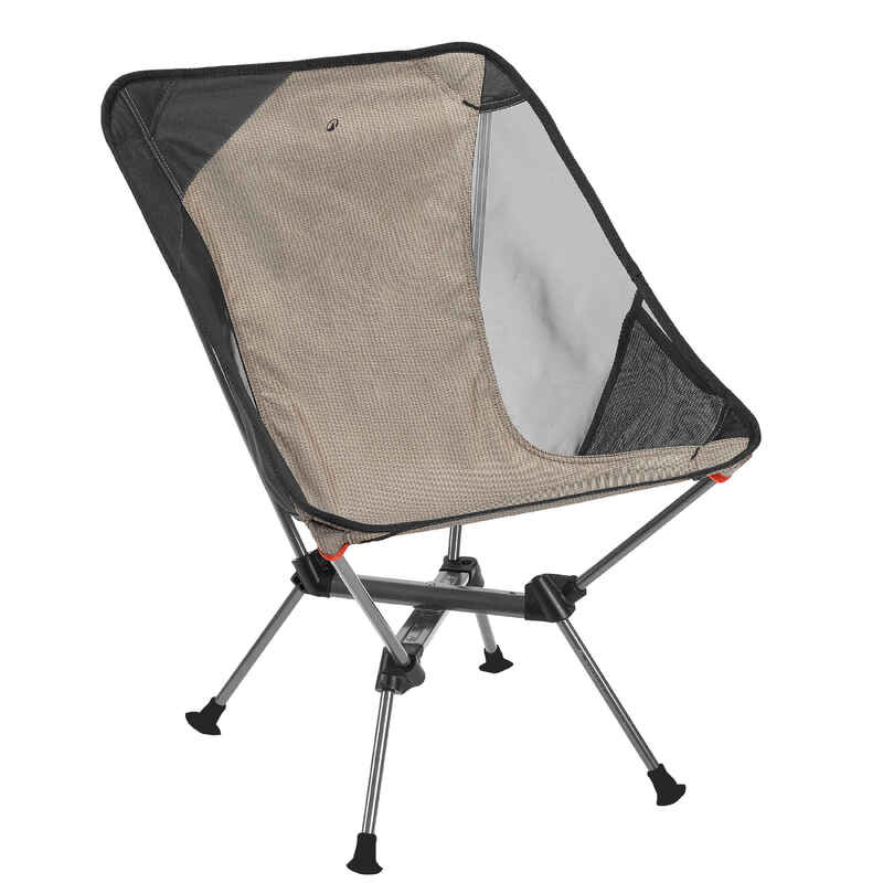 Low camping chair - ultra-compact and foldable - 500 M, Beige - Decathlon