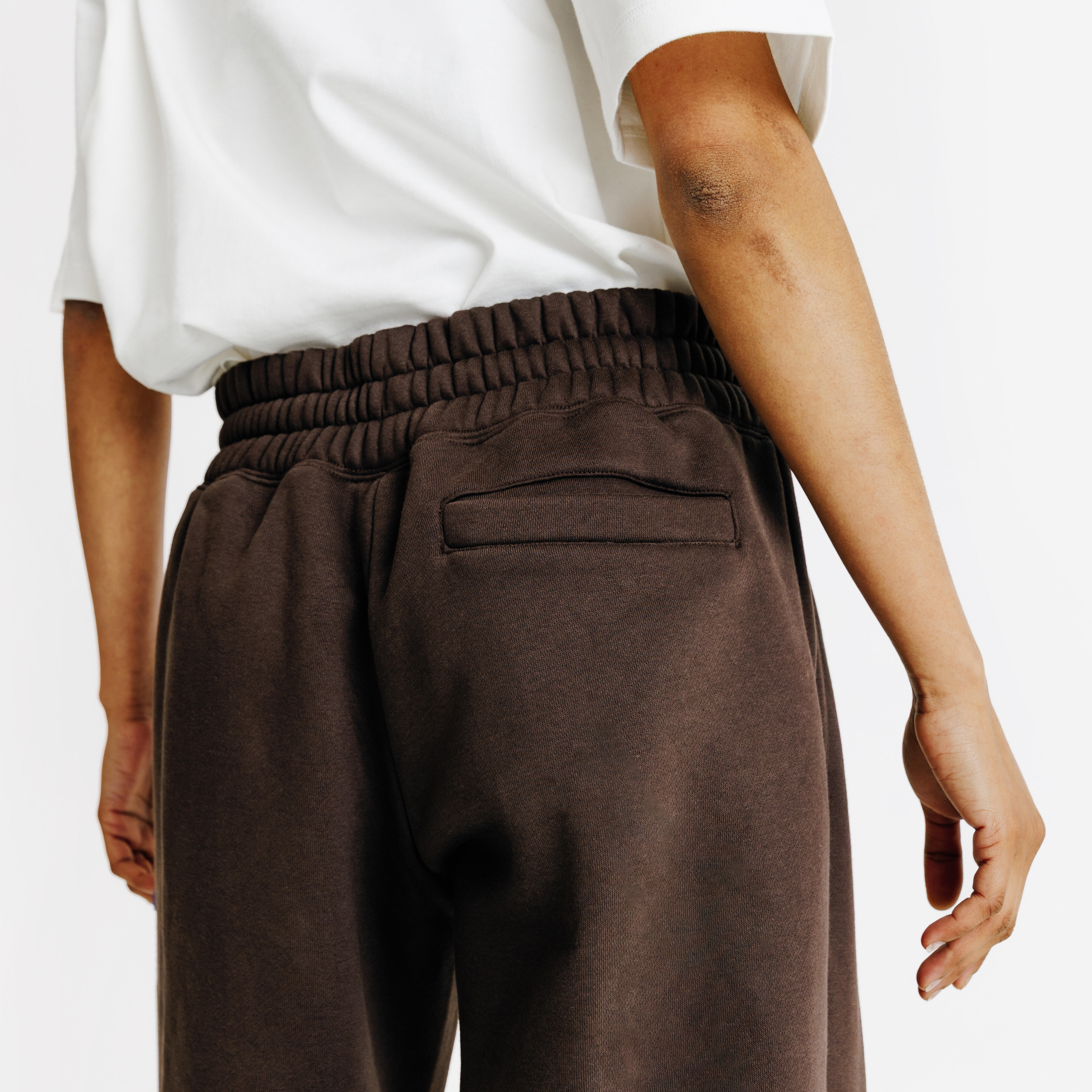 Women's Straight-Leg Jogging Bottoms Elementals Brown - Decathlon