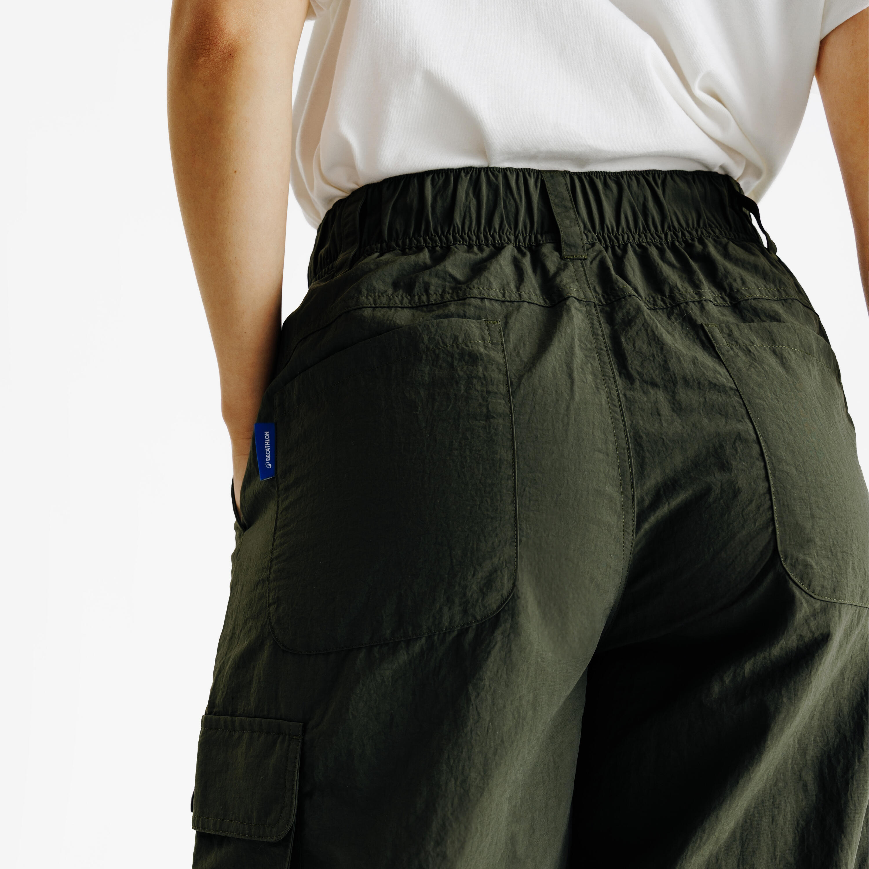 Cargobroek voor dames Lifetech kaki DECATHLON | Decathlon