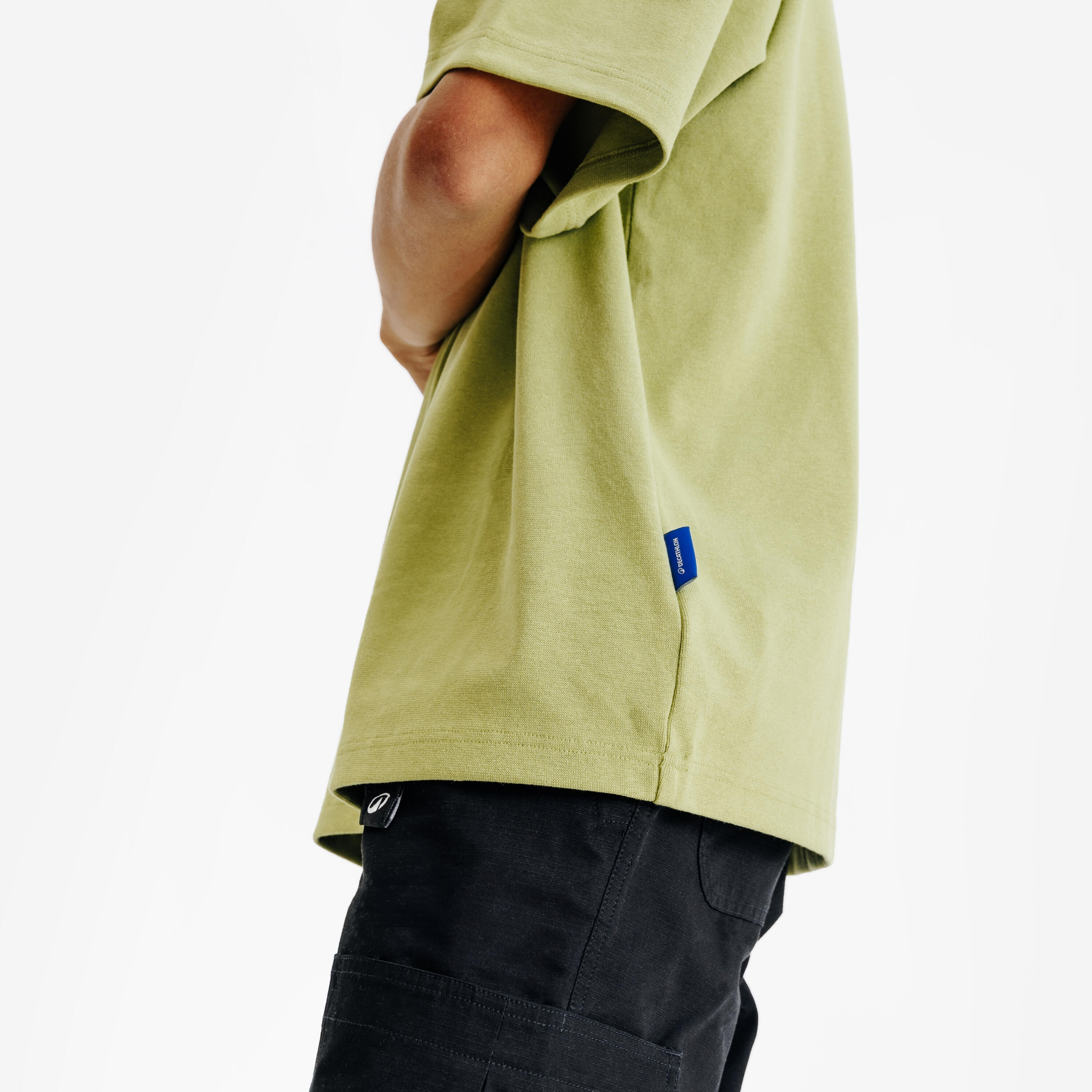 T-Shirt Oversized de Desporto Homem Elementals Caqui | Decathlon