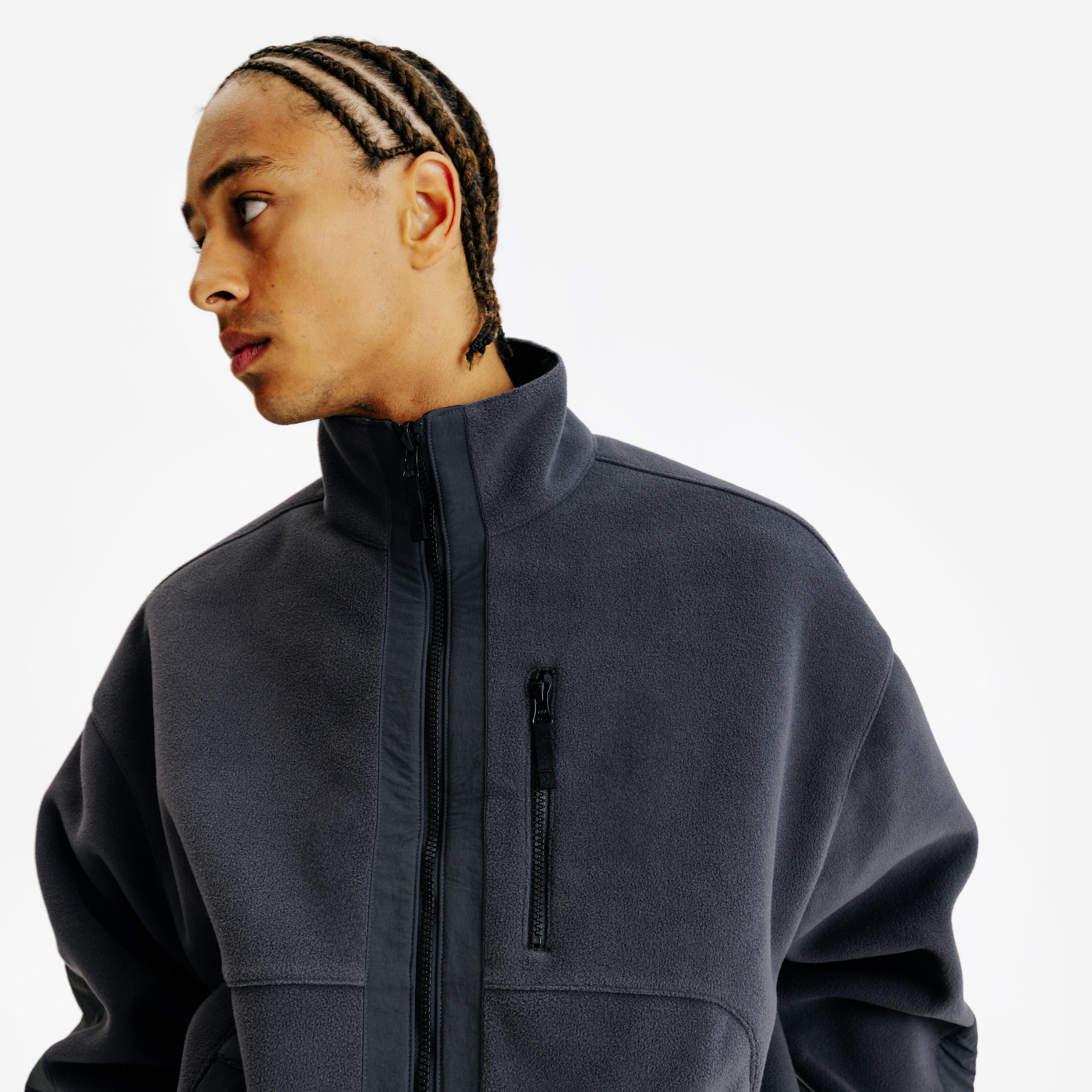 Omkeerbare fleece voor heren Lifetech zwart DECATHLON | Decathlon