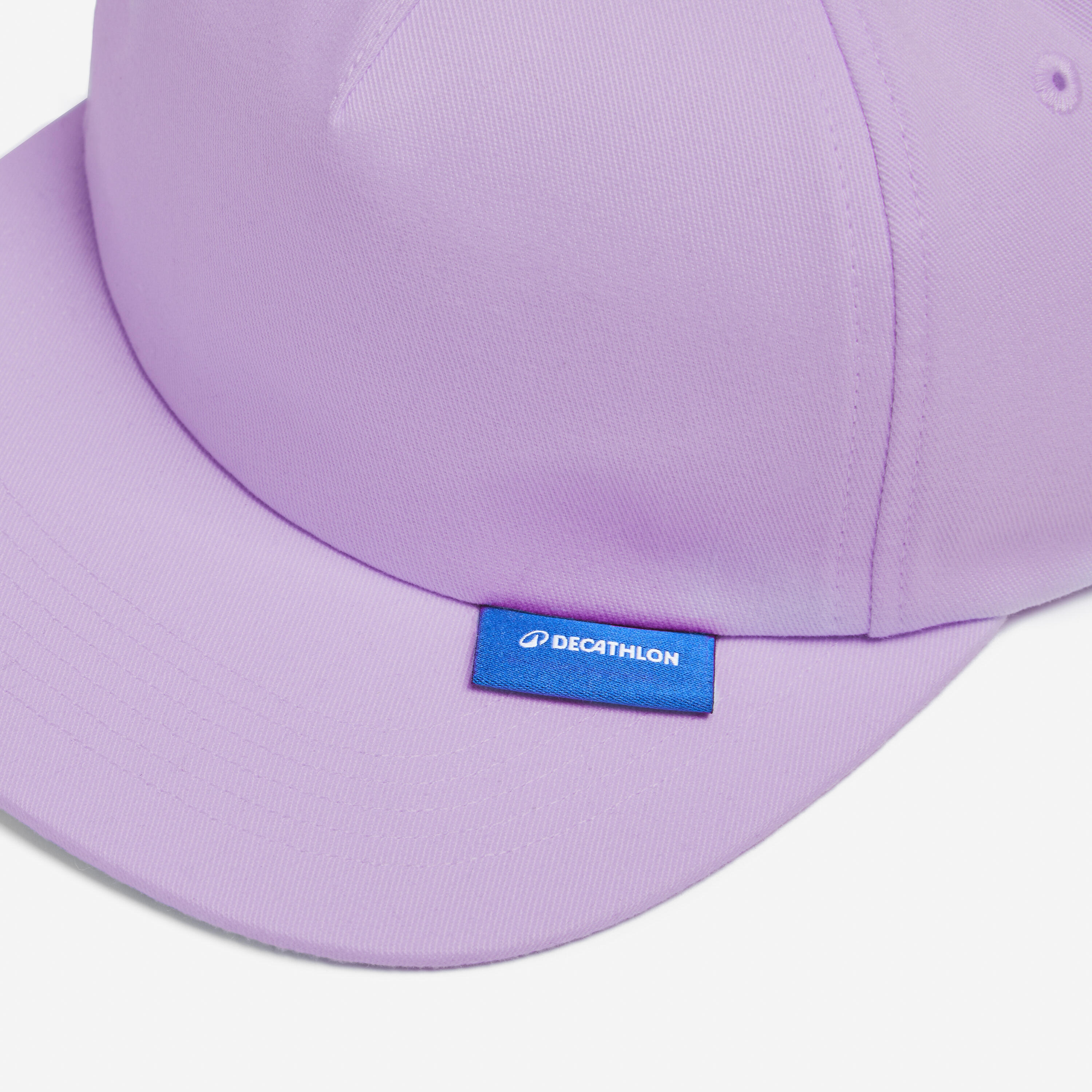 6 panel cap with flat visor, purple DECATHLON | Decathlon