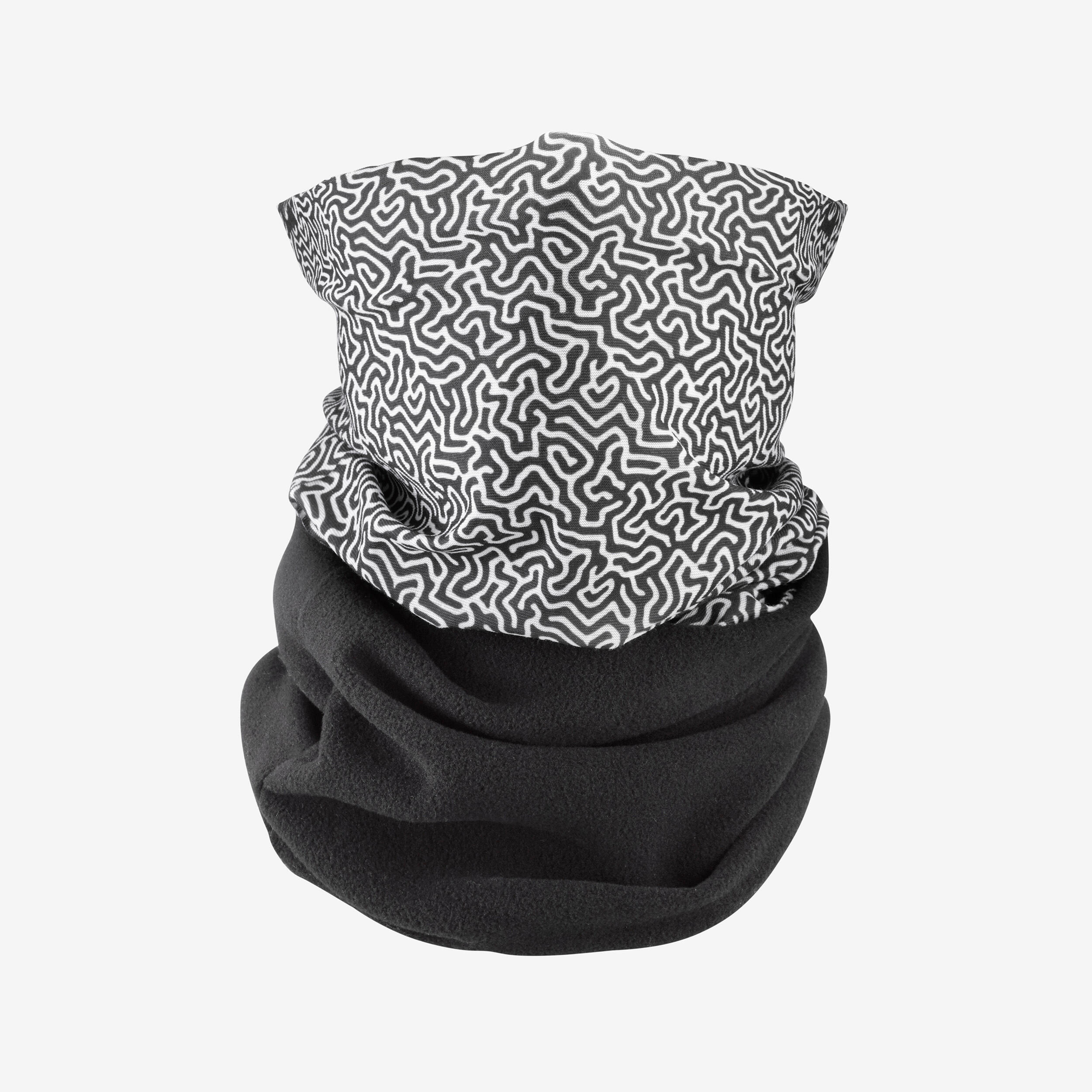 Kids' Bi-Material Neck Warmer HUG 500 - Black WEDZE | Decathlon