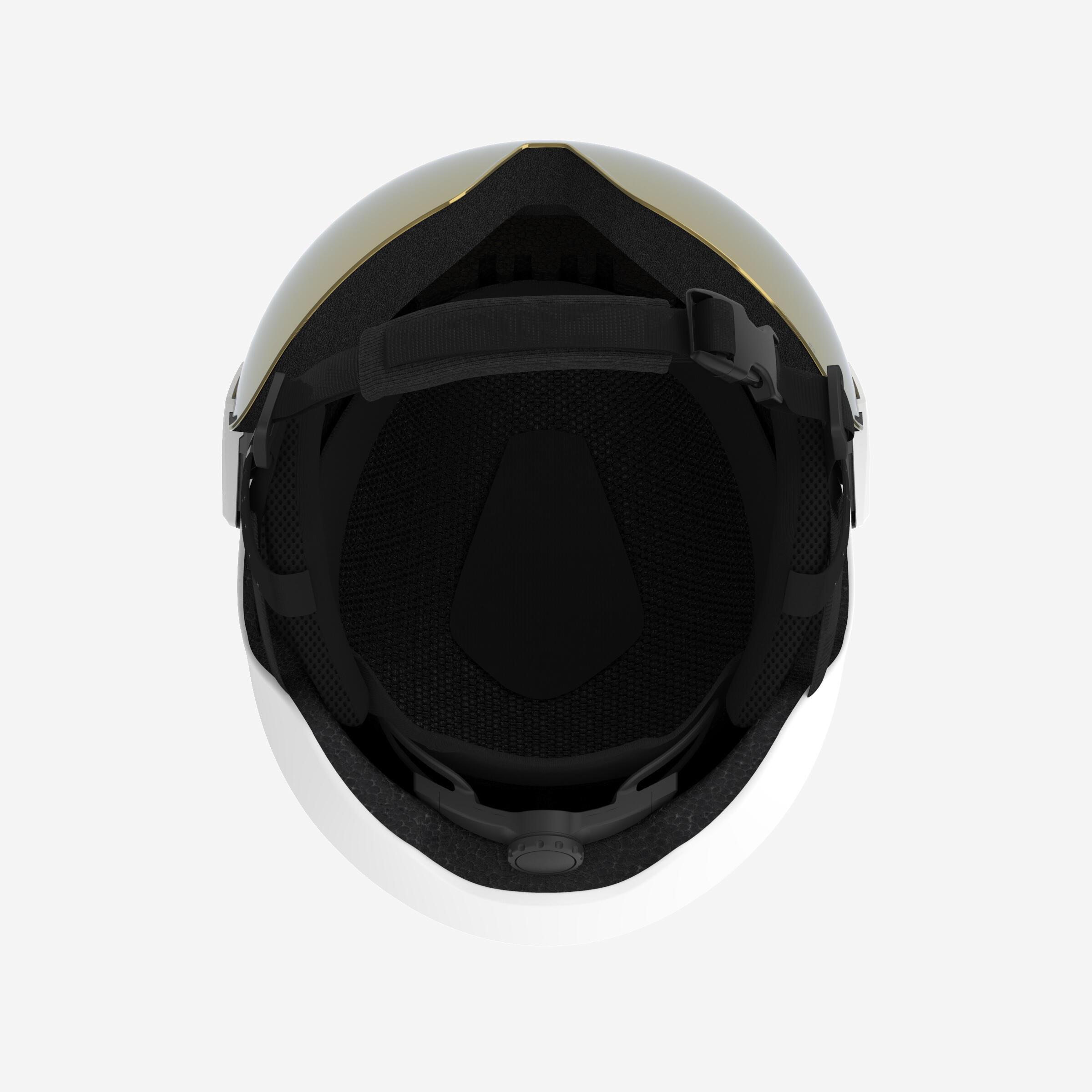 PST 550 Adult ski helmet with visor - white - Decathlon