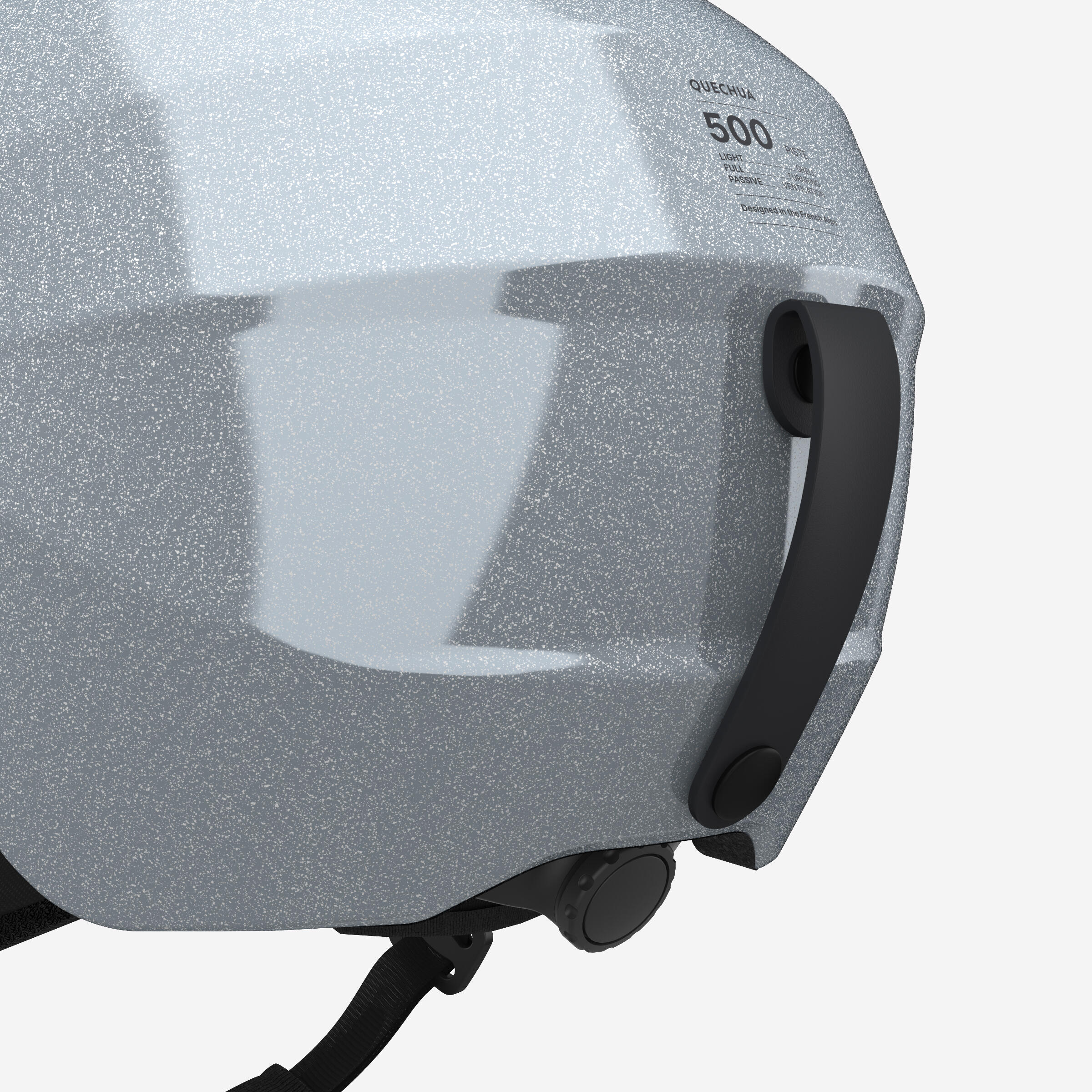 Ski Helmet, PST 500 - Silver grey, Graphite black - Wedze - Decathlon