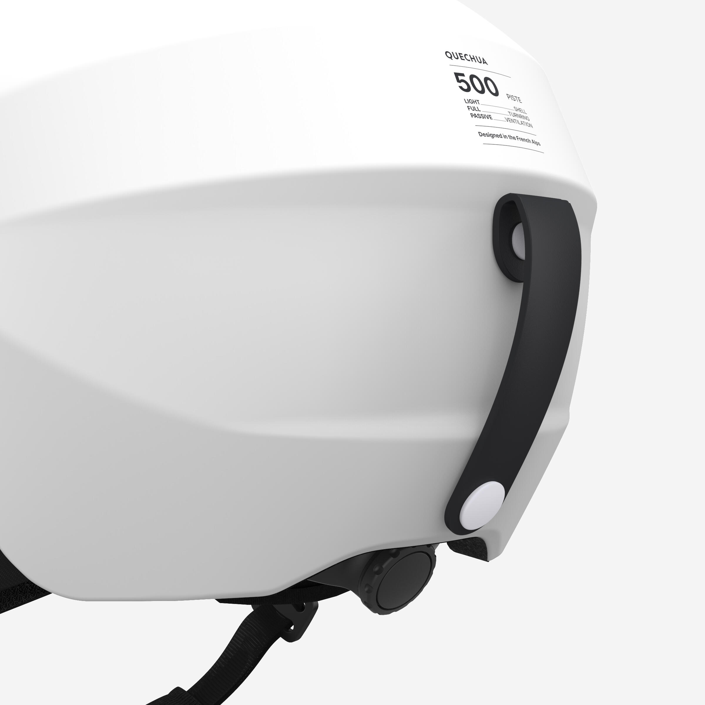 Ski Helmet, PST 500 - Snow white, Graphite black - Wedze - Decathlon