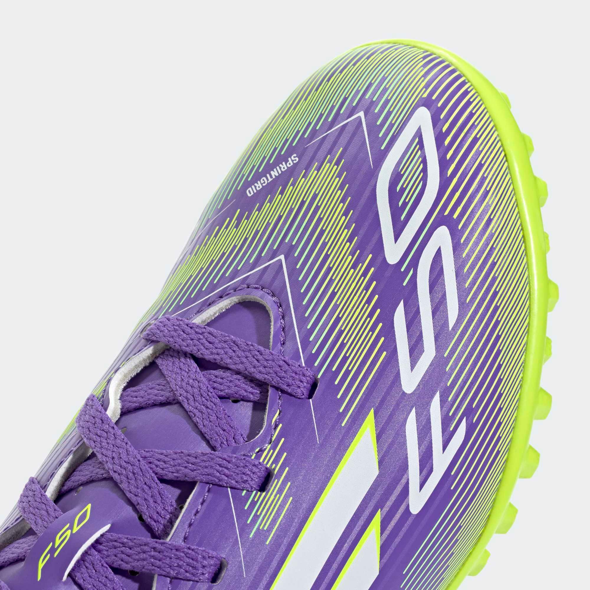 Kids' Boots F50 Turf - Purple/Green - Decathlon