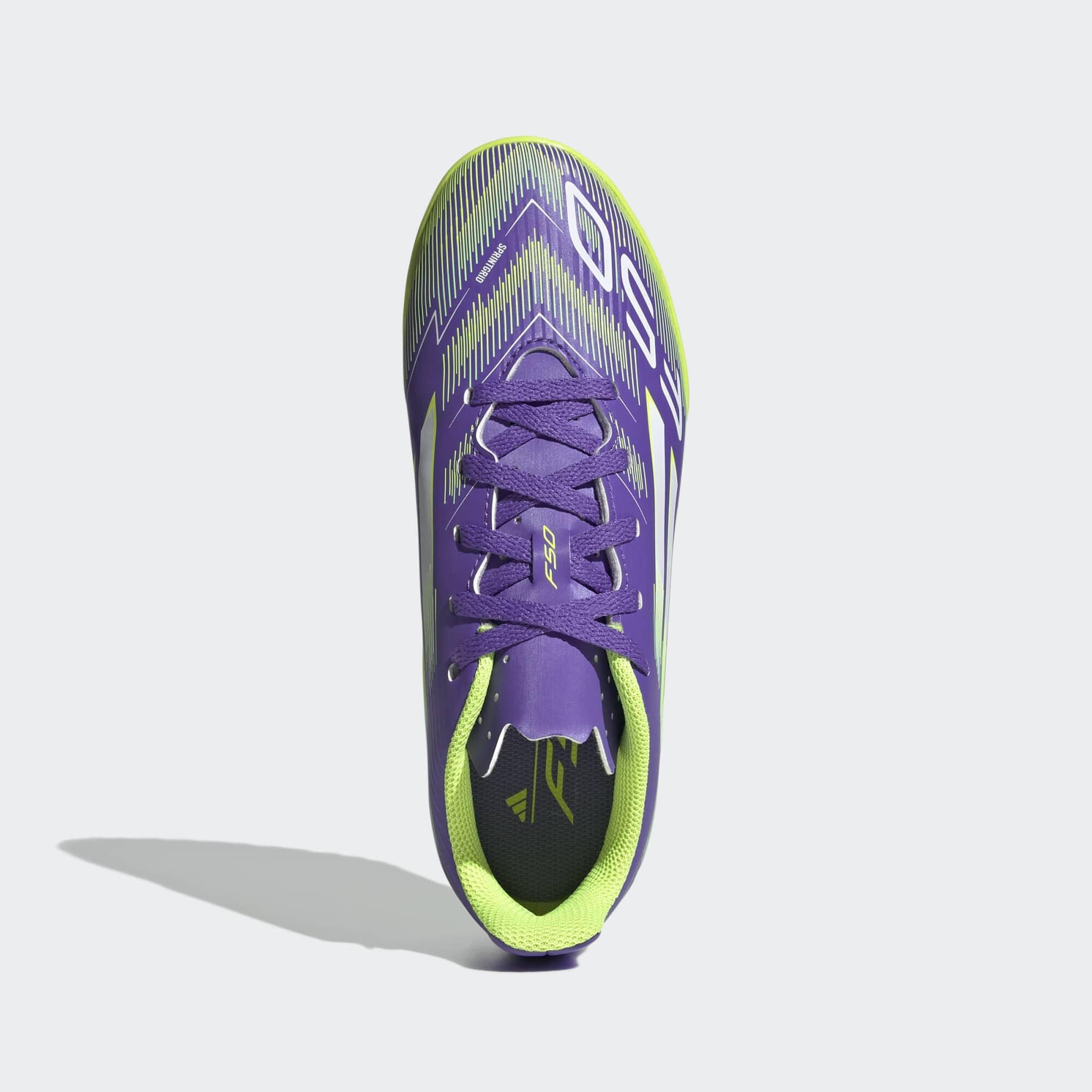 Kids' Boots F50 Turf - Purple/Green - Decathlon