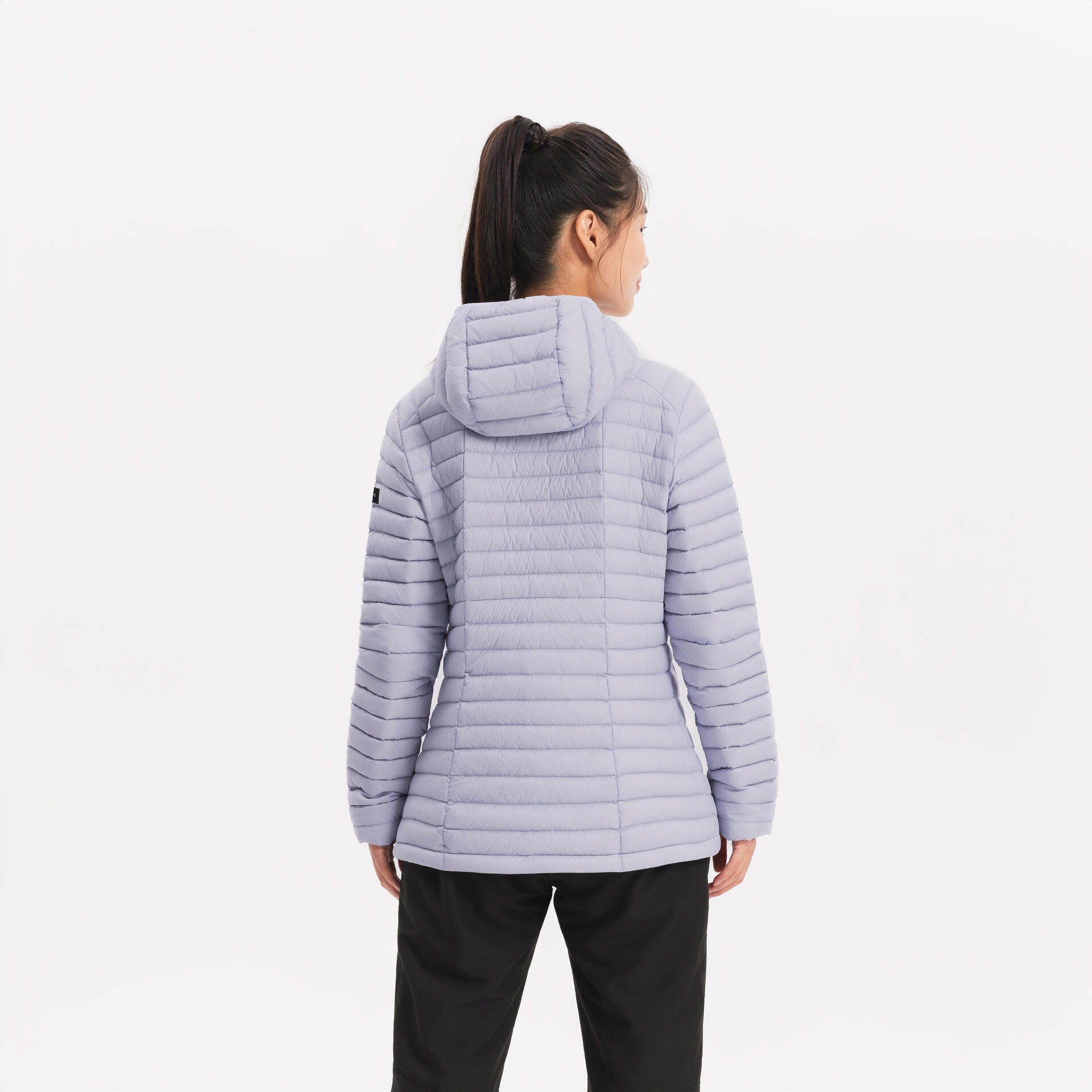 Women's Water-repellent Down Jacket with Hood MT100 -5°C - Purple