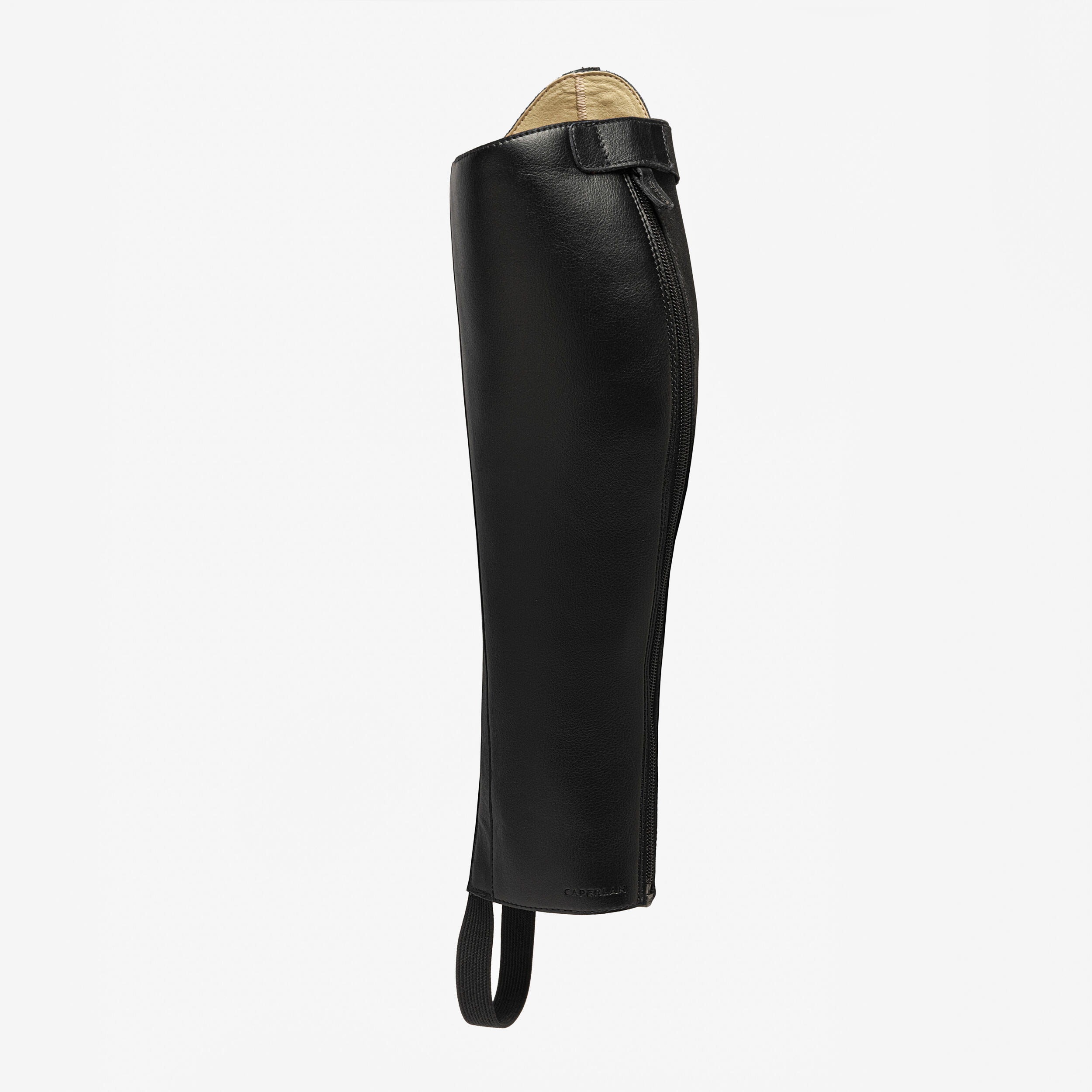 Adult Horse Riding Half Chaps 900 - Black Leather | Decathlon
