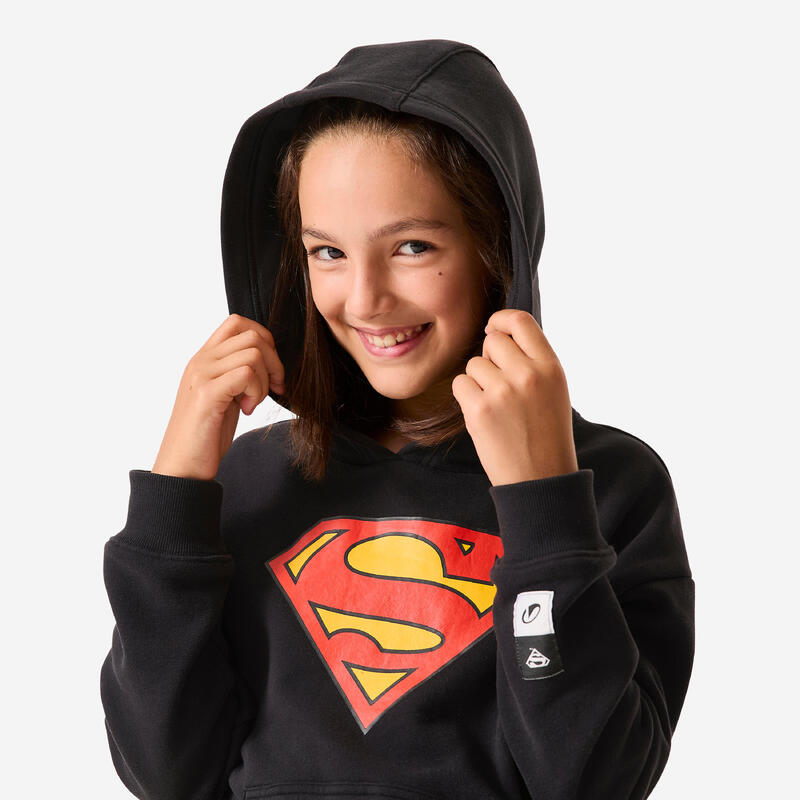 - Hanorac Superman Negru Copii | Decathlon