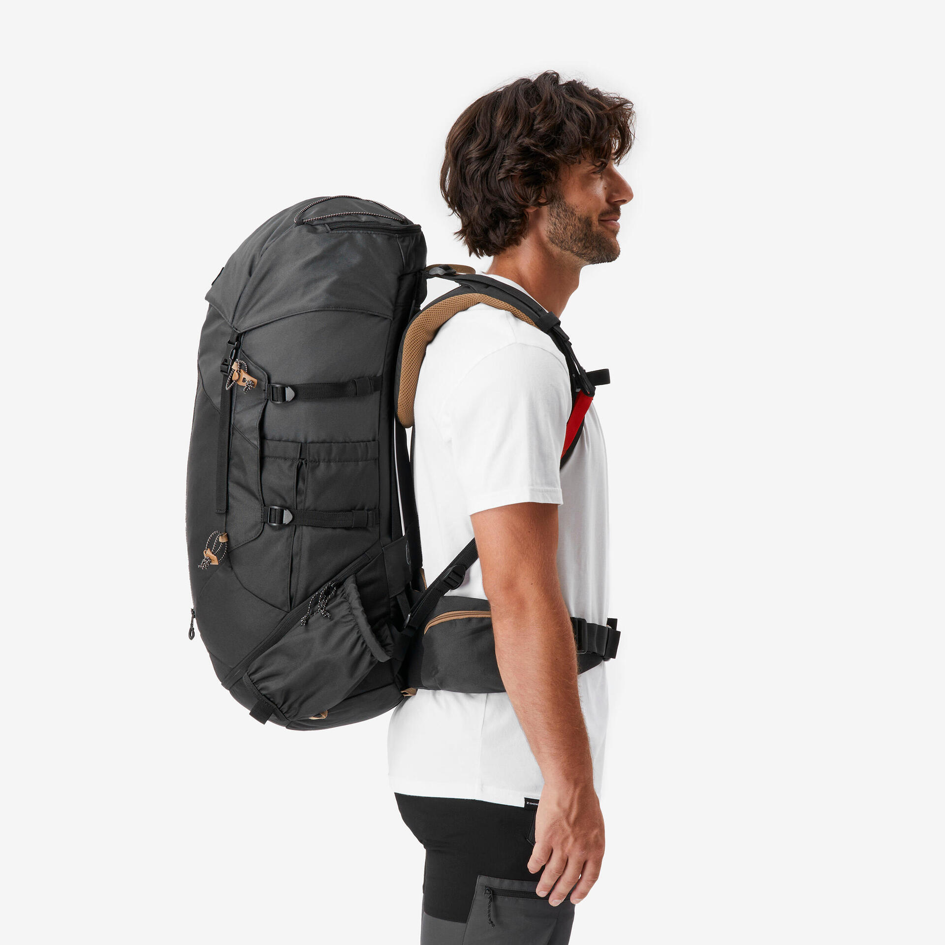 Men's 50L Trekking Backpack - MT100 EASYFIT