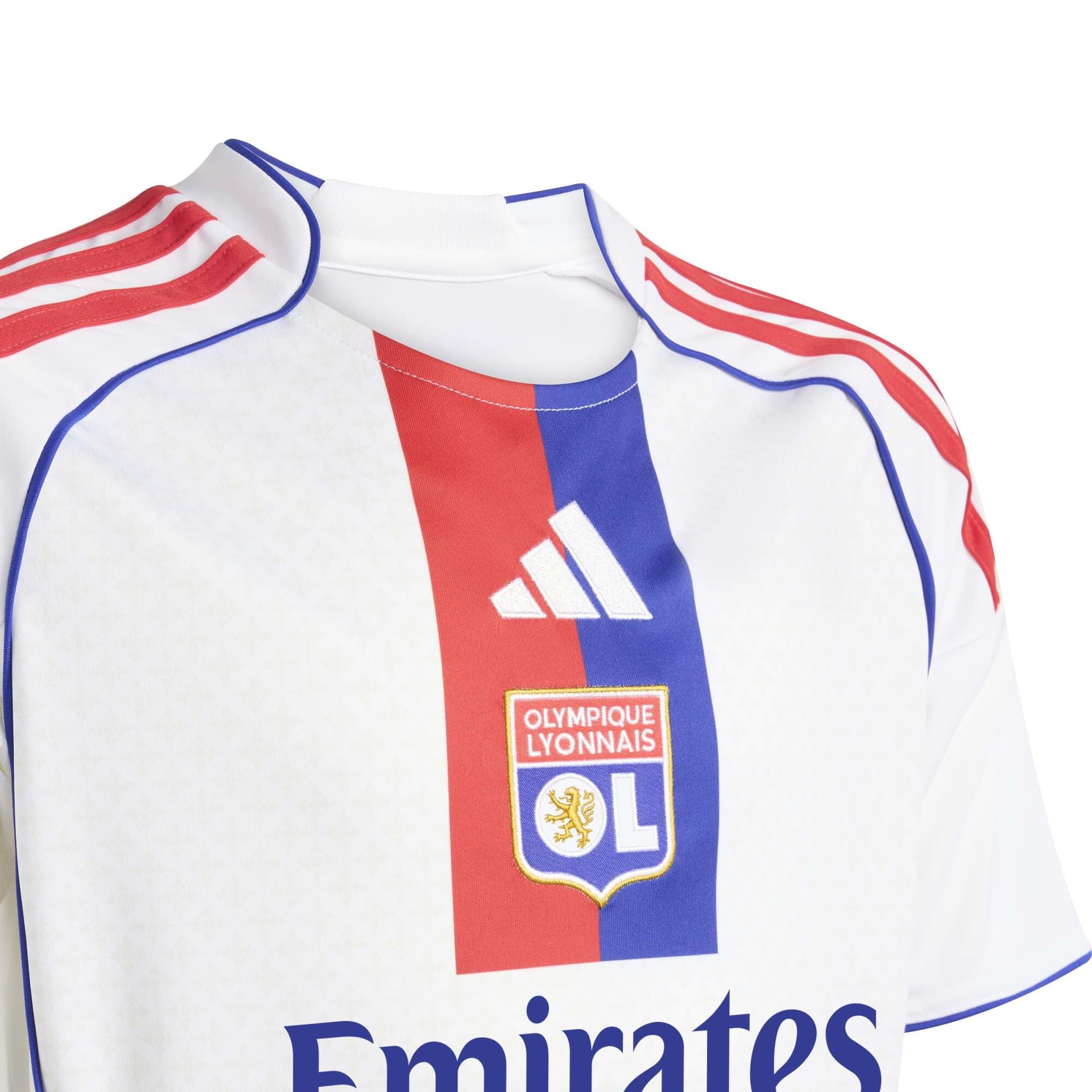 Kinder Fußballtrikot Olympique Lyon 25/26 Heim ADIDAS | Decathlon