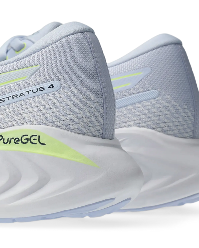 Women's running shoes, Asics gel stratus Knit 4, lavender, yellow ASICS ...