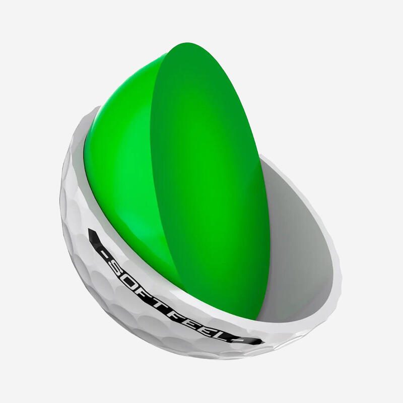 SRIXON - Set 12 mingi de golf Srixon Soft Feel Alb | Decathlon