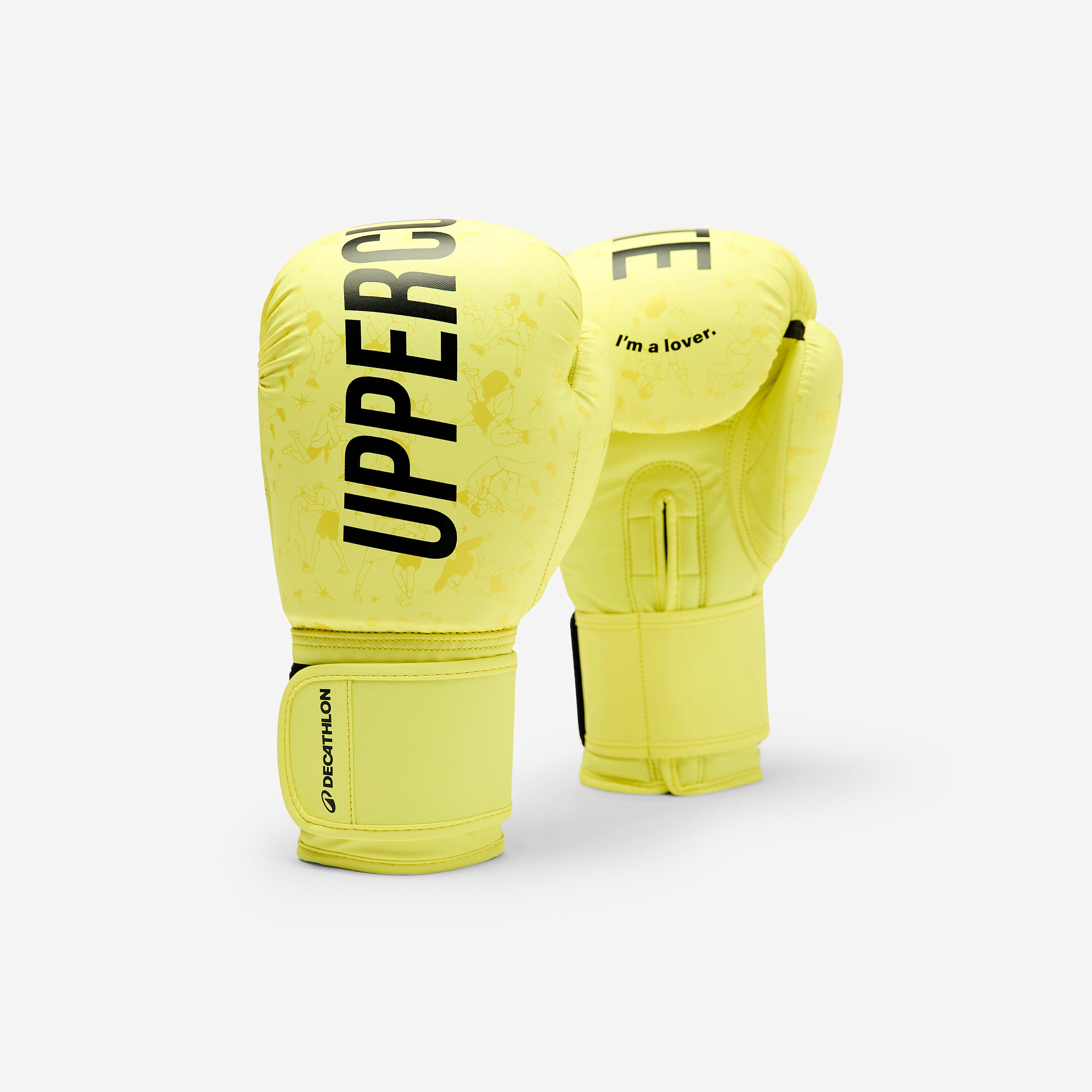 Uppercute Boxing Gloves - Yellow DOMYOS | Decathlon