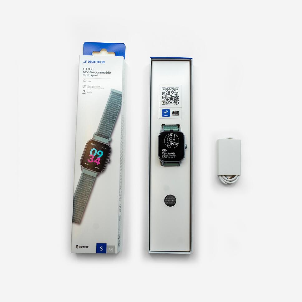 Smartwatch sportowy GPS Fit 100 S | Decathlon