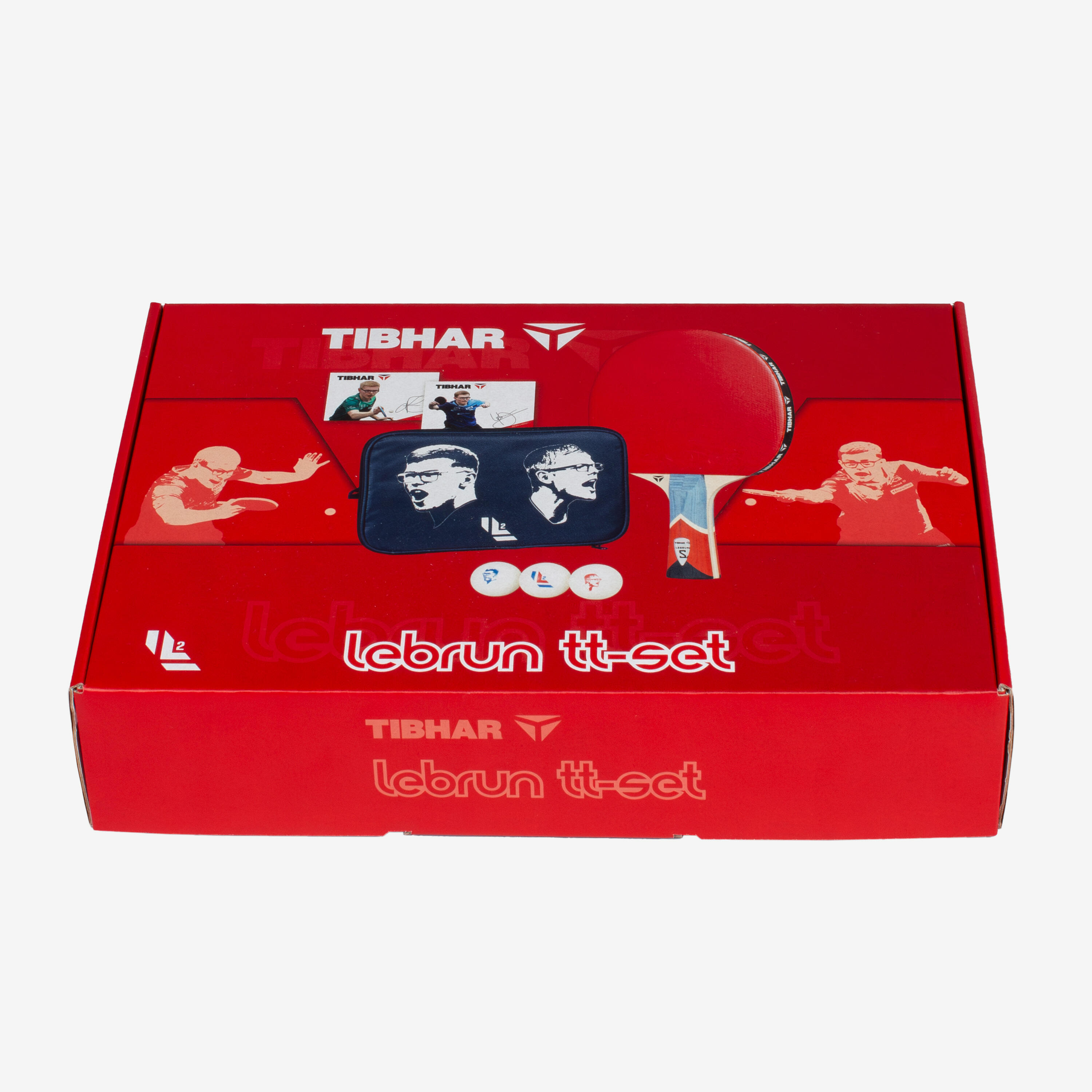 Juego de ping-pong (1 pala + funda + 3 pelotas + 2 tarjetas), Pack Lebrun TIBHAR | Decathlon