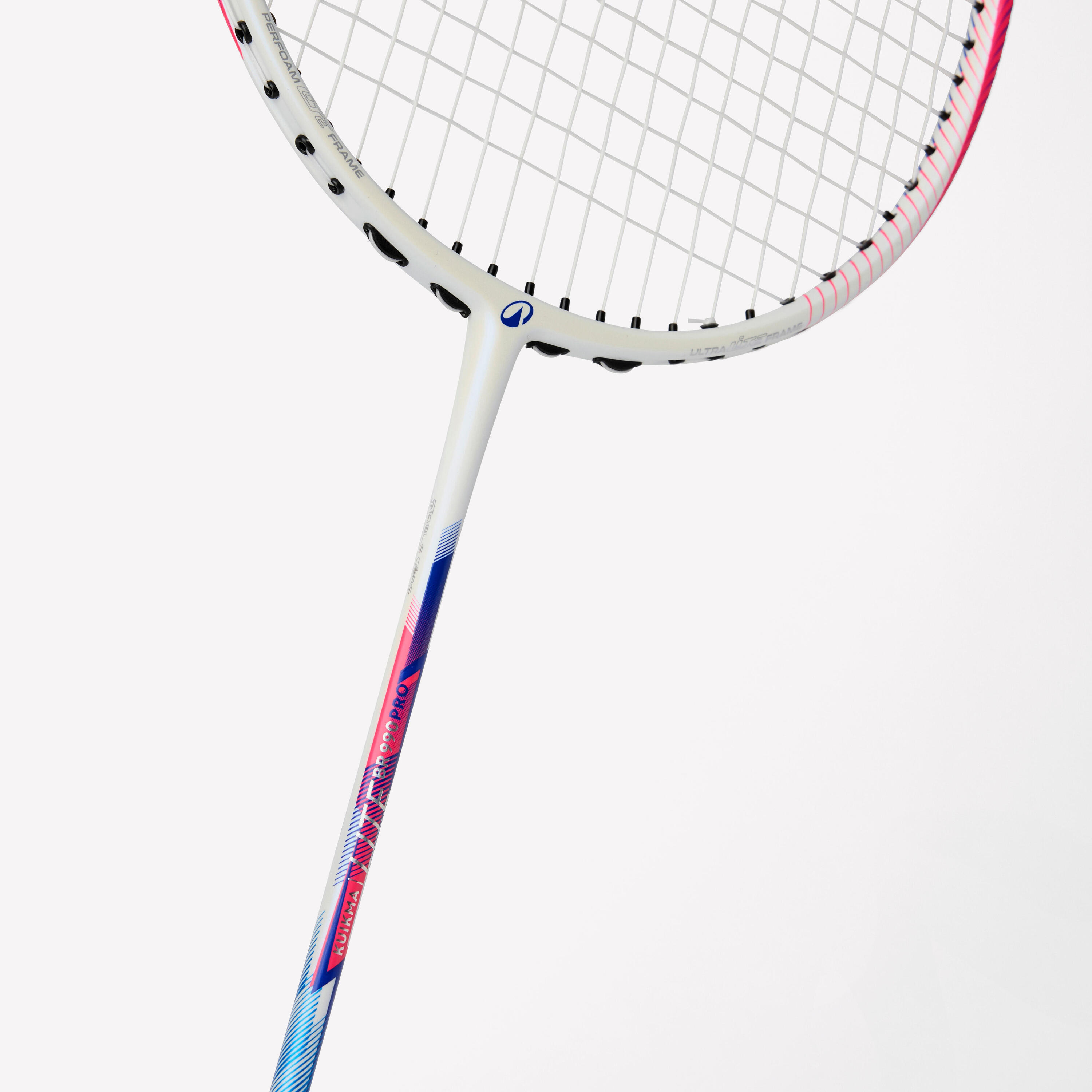 Badmintonracket voor volwassenen BR Lite 990 Pro bespannen magenta ...