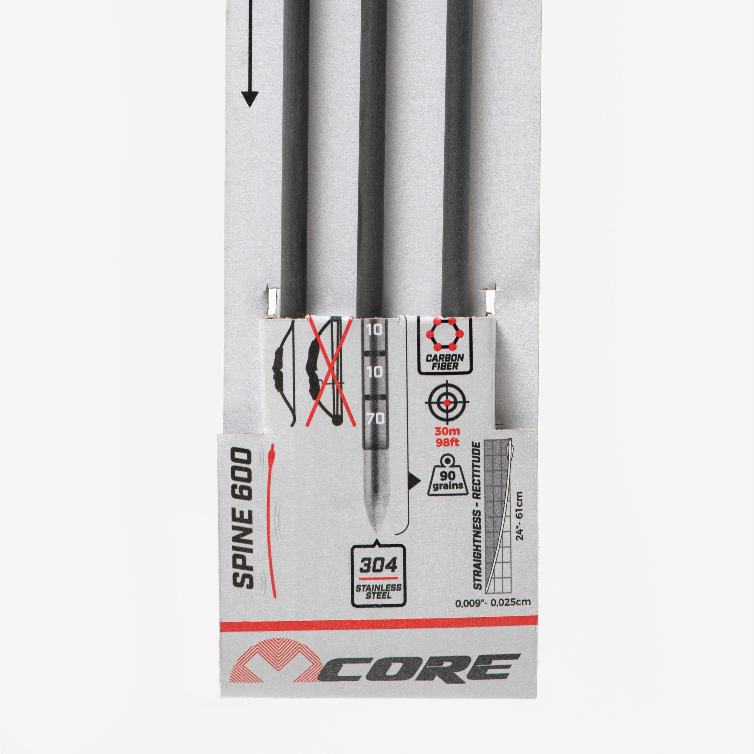 Pack de 3 flechas Core Jet para arco de madera Core Shift SSA | Decathlon