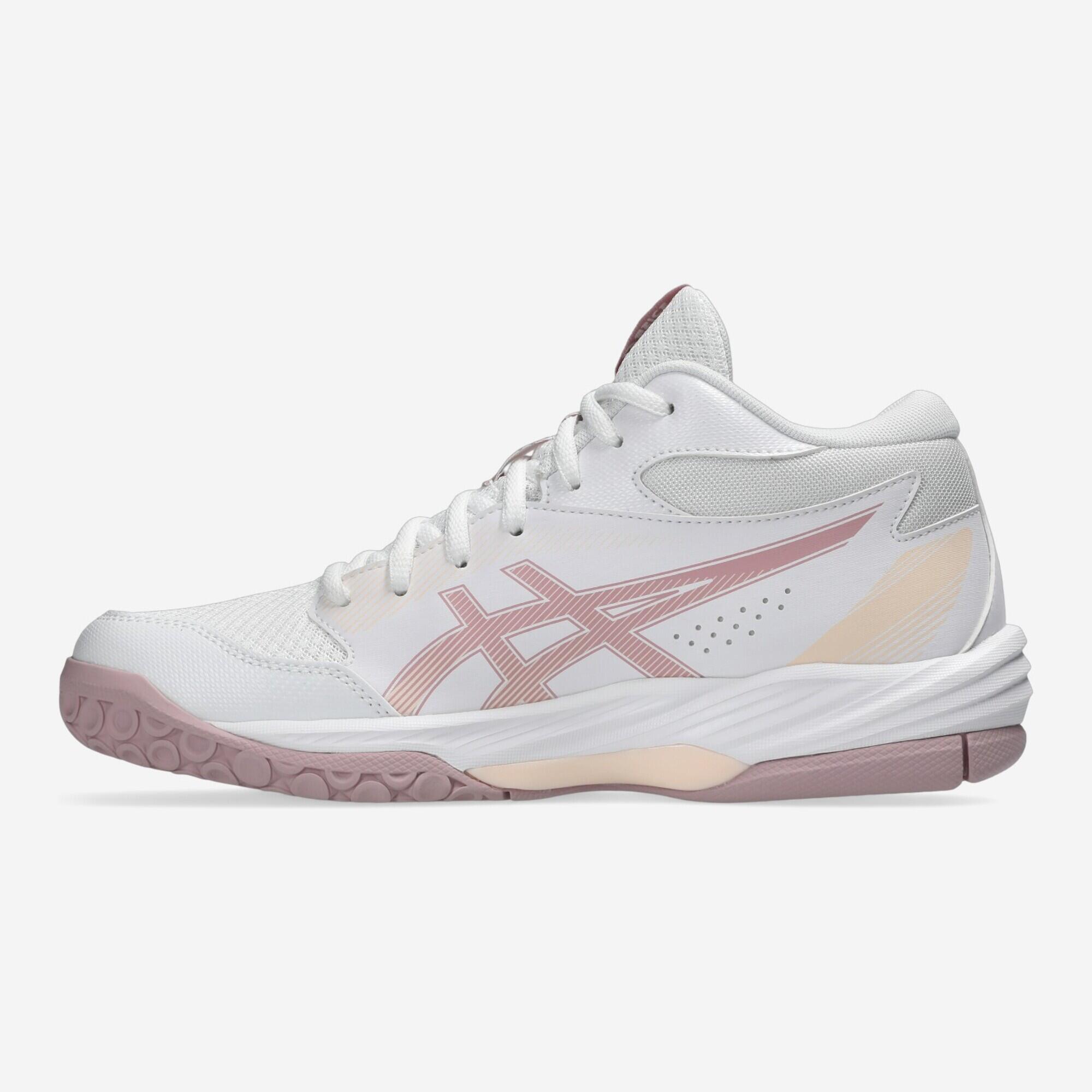 Women's Volleyball Shoes Gel Task MT4 Mid - White & Pink ASICS | Decathlon