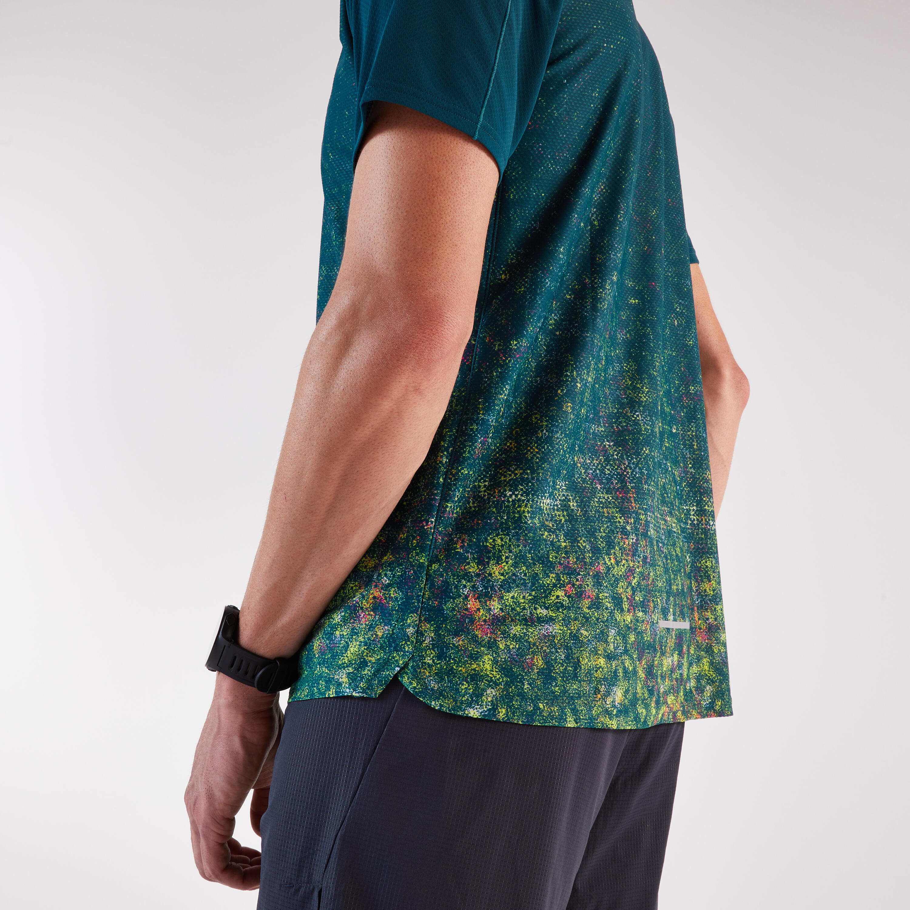 Vīriešu taku skriešanas T krekls “Kiprun Run 500 Resist", zils - Decathlon