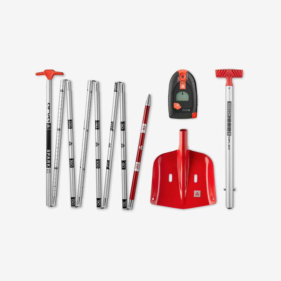 PACK AVALANCHE - ARVA EVO4 V2 - PELLE METAL+ SONDE CABLE + DVA EVO 4 V2 ...