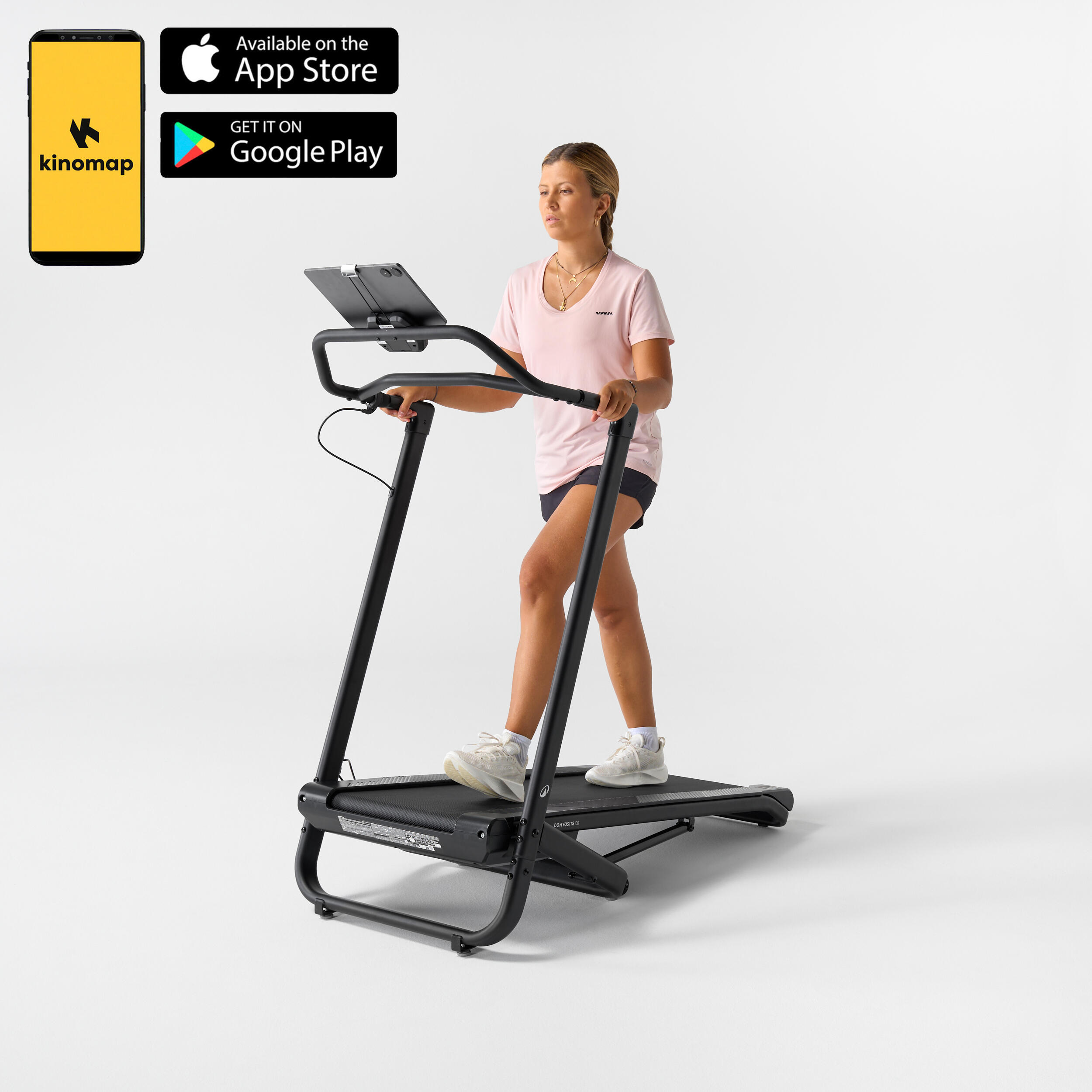 Folding Treadmill TS100, with Decathlon Warranty DOMYOS | Decathlon