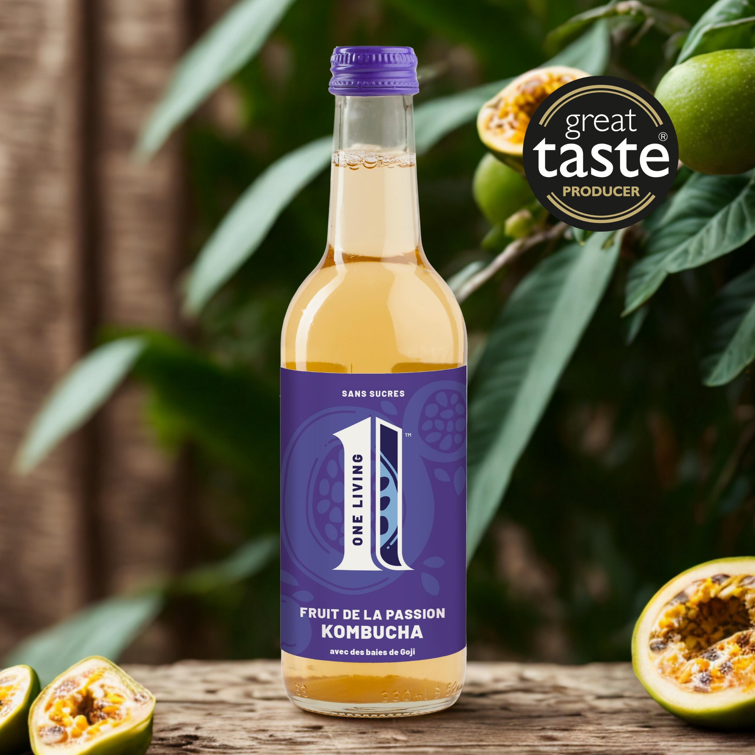 Granadilli ja goji-marja kombucha 275 ml - Decathlon