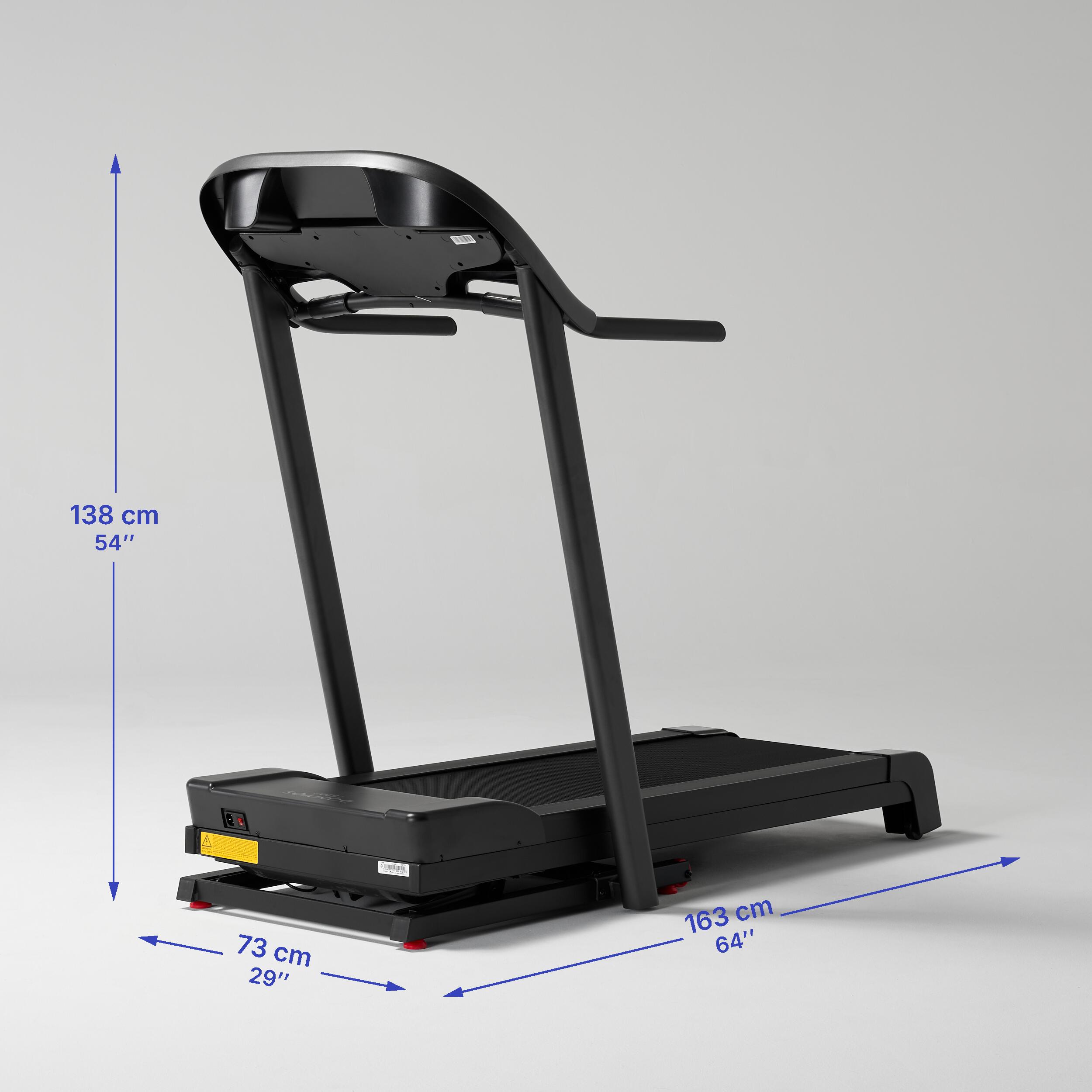 Folding Treadmill 13 km/h T520B, with Decathlon Warranty | Decathlon