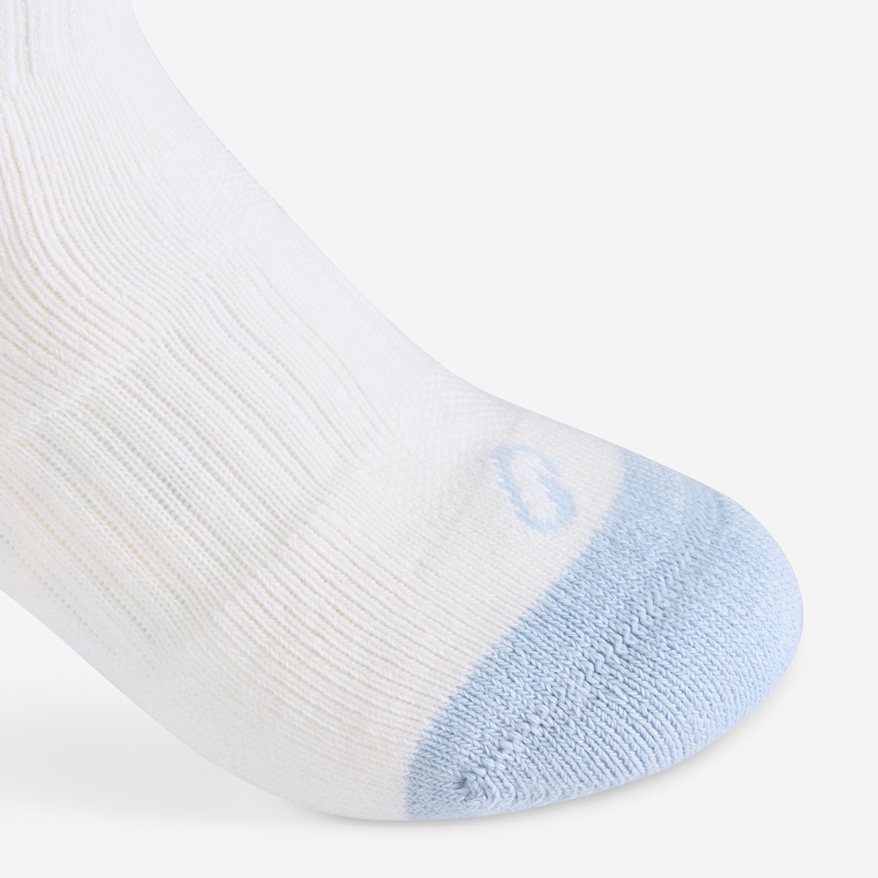 High Sports Socks Tri-Pack RS 500 - Beige/Purple/Green - Decathlon