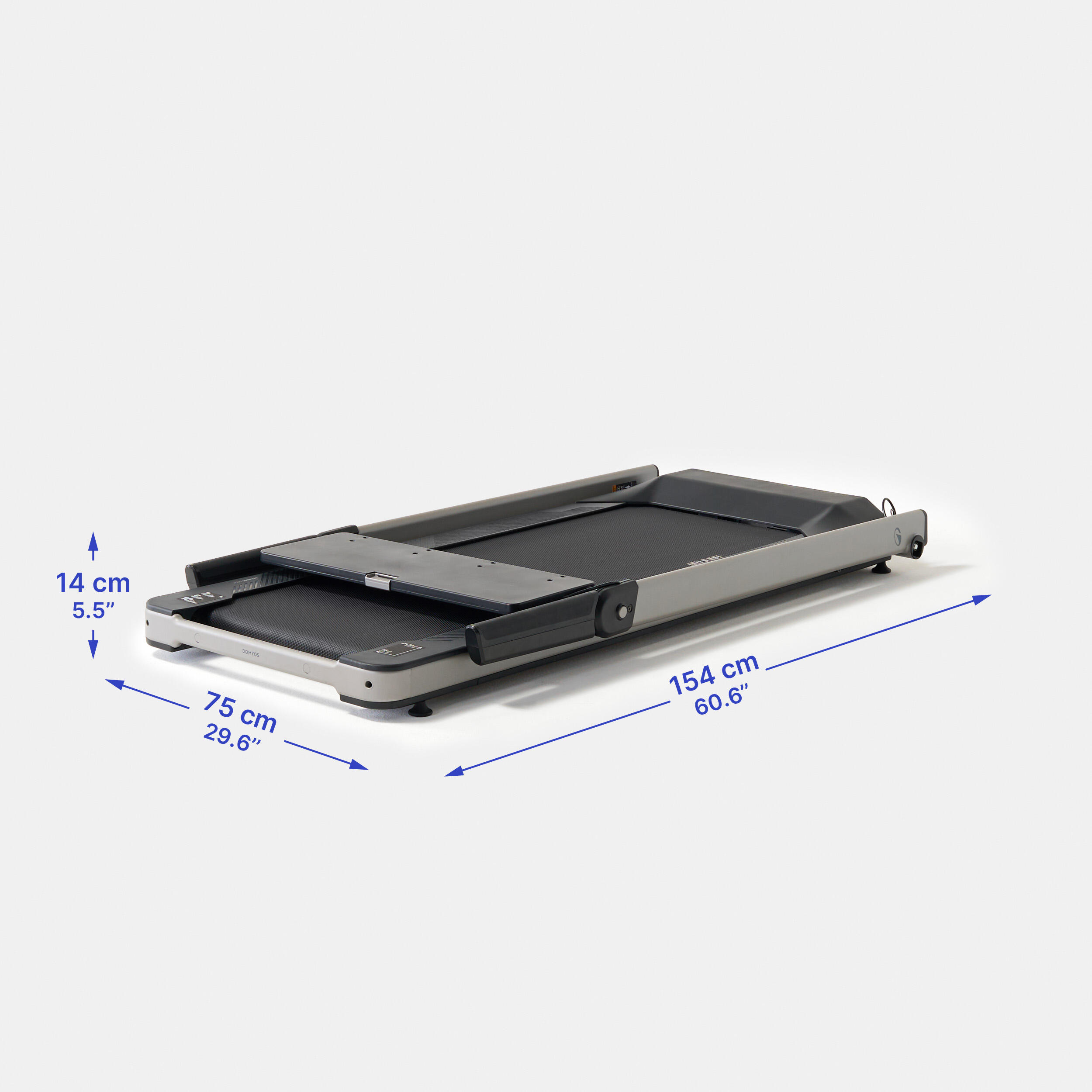 Folding Treadmill 14 km/h COMPACT RUN100, with Decathlon Warranty ...