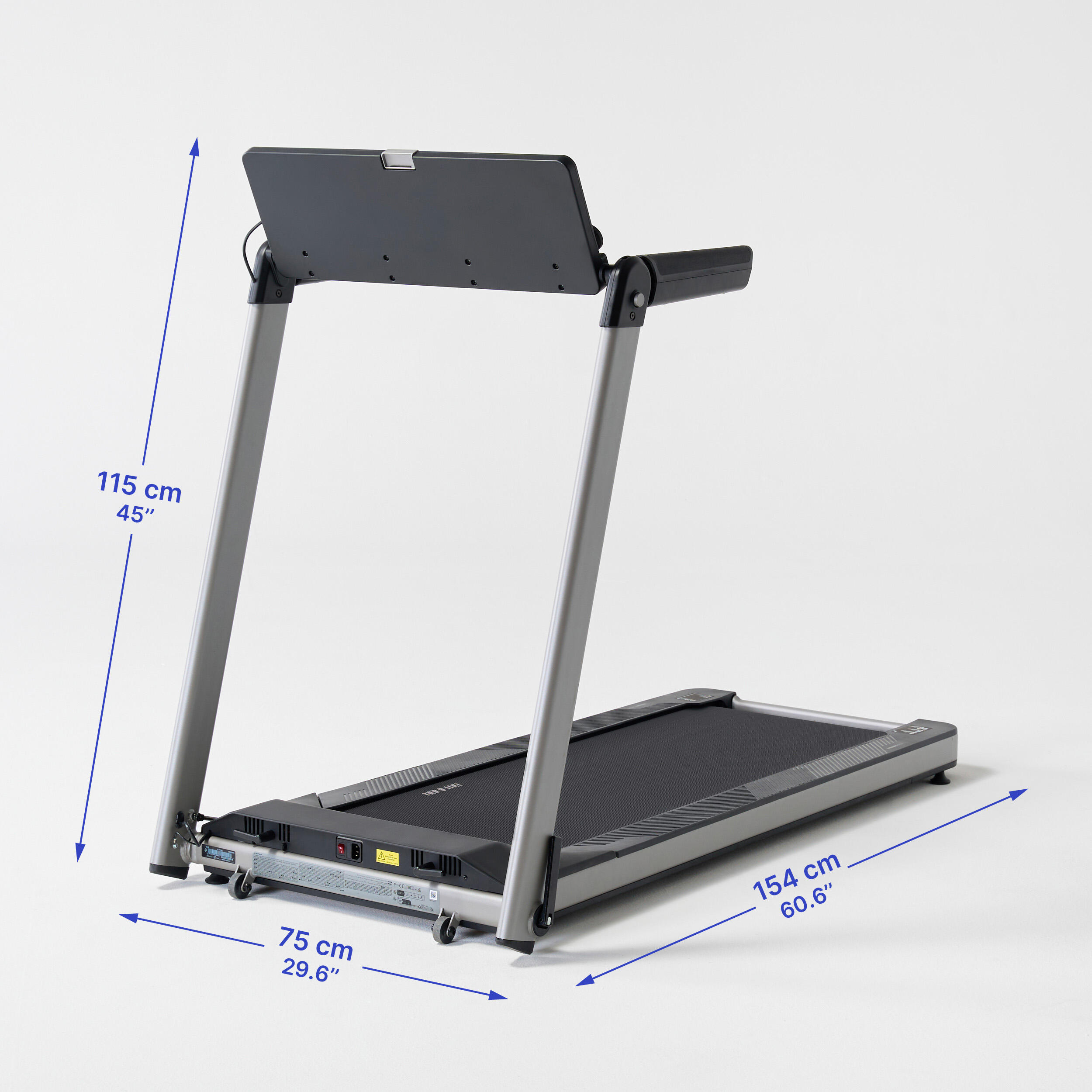 Folding Treadmill 14 km/h COMPACT RUN100, with Decathlon Warranty ...